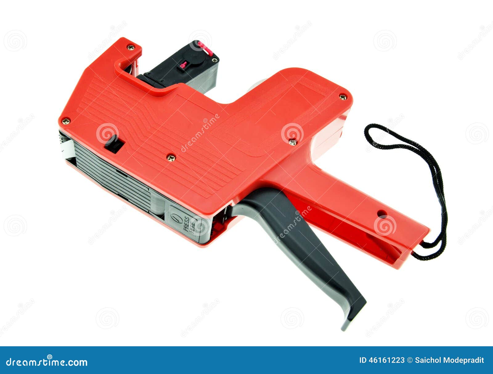 Label Tagging Gun on a White Background Stock Image - Image of plastic ...