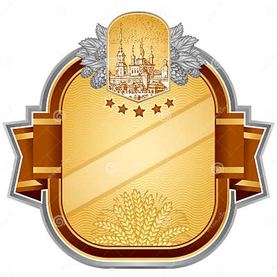 Label template stock vector. Illustration of elegant - 14543795