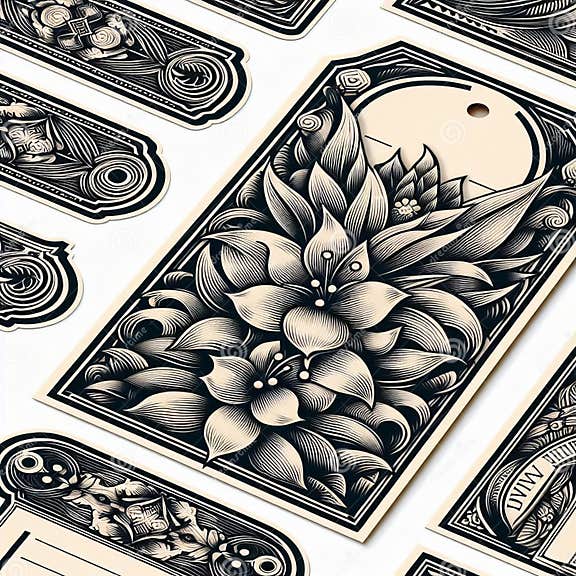 Label Template a Customizable Design for Creating La Stock Illustration ... Label Template a Customizable Design for Creating La Stock Illustration ...