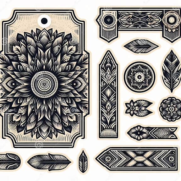 Label Template a Customizable Design for Creating La Stock Illustration ... Label Template a Customizable Design for Creating La Stock Illustration ...