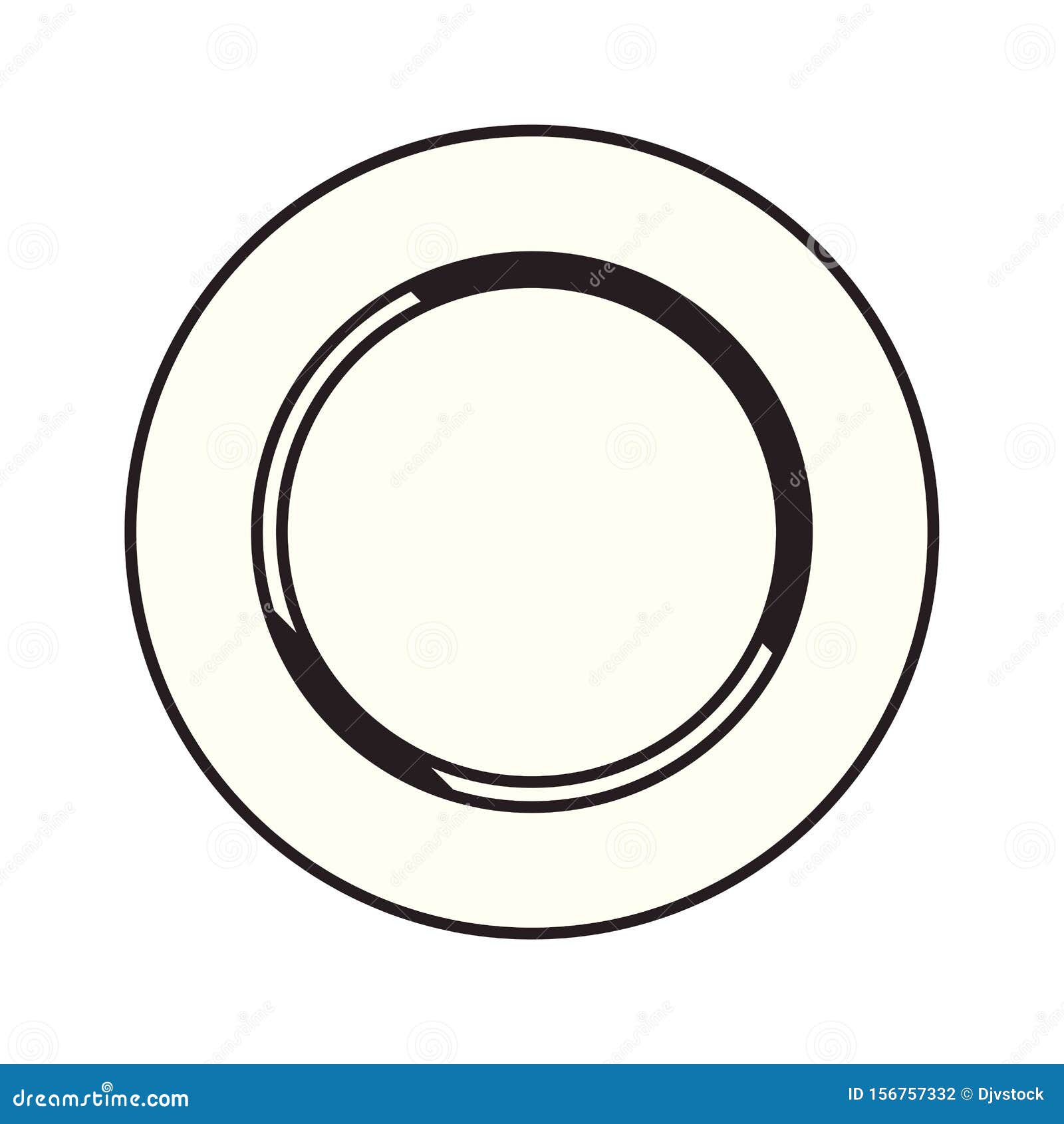Label Template Empty Design Icon Stock Illustration - Illustration of ...