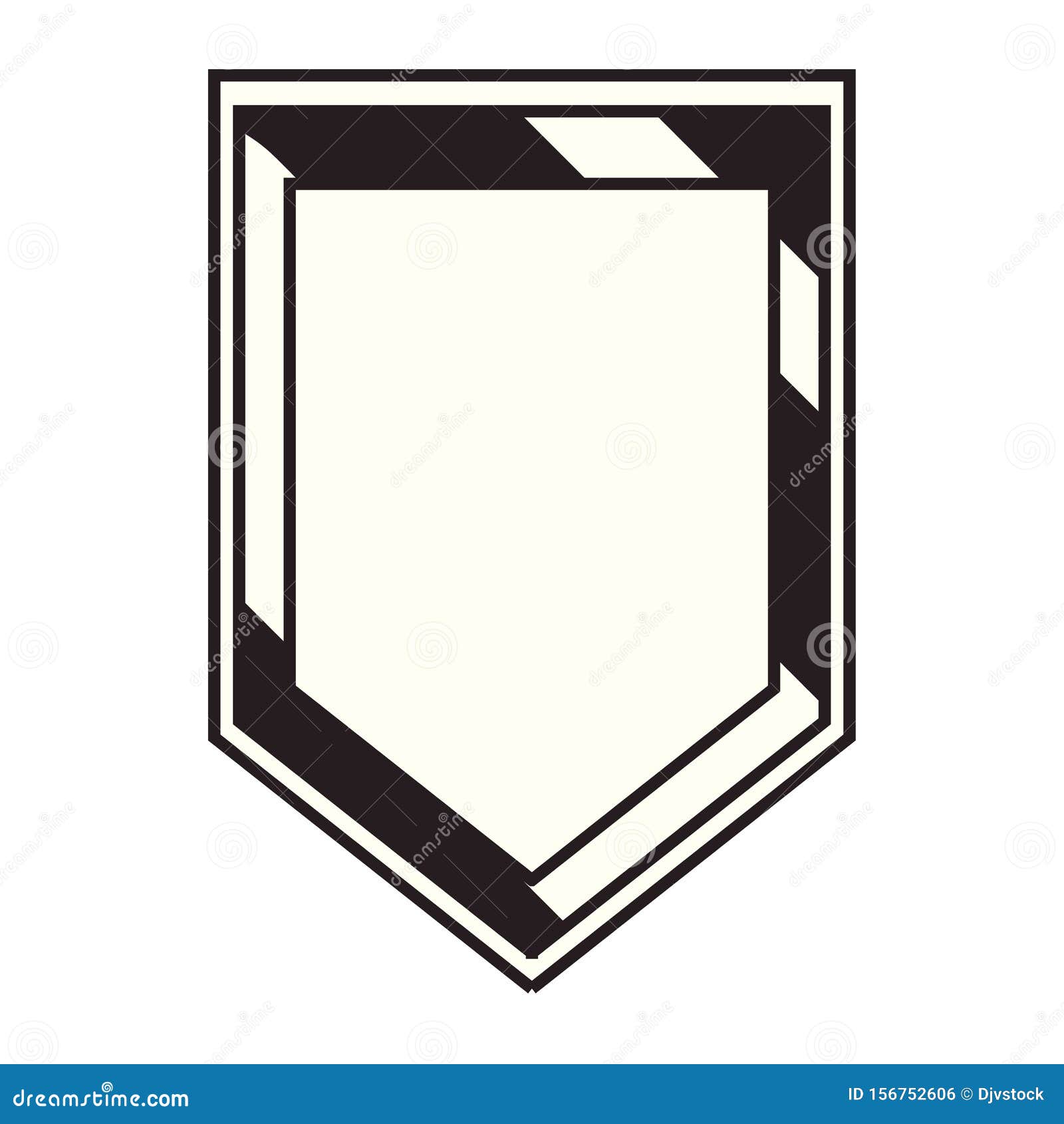 Label Template Empty Design Icon Stock Illustration - Illustration of ...