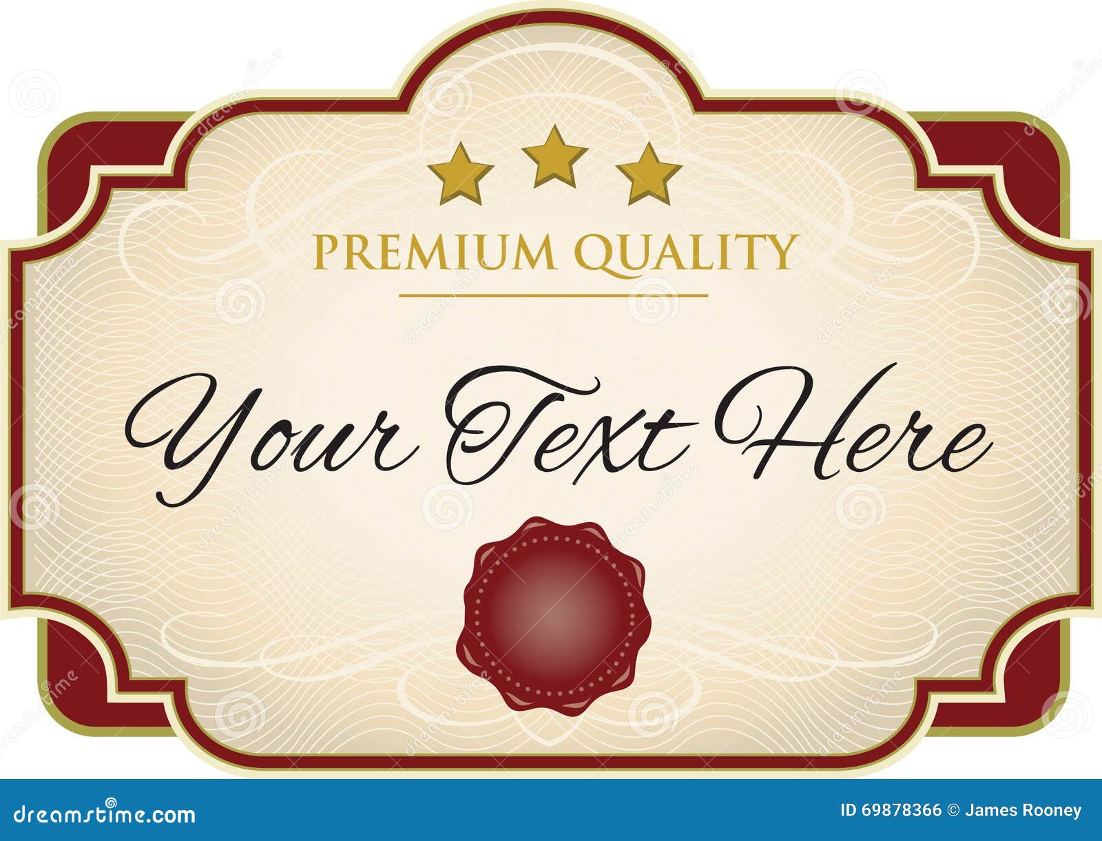 Label template stock vector. Illustration of brown, element - 69878366