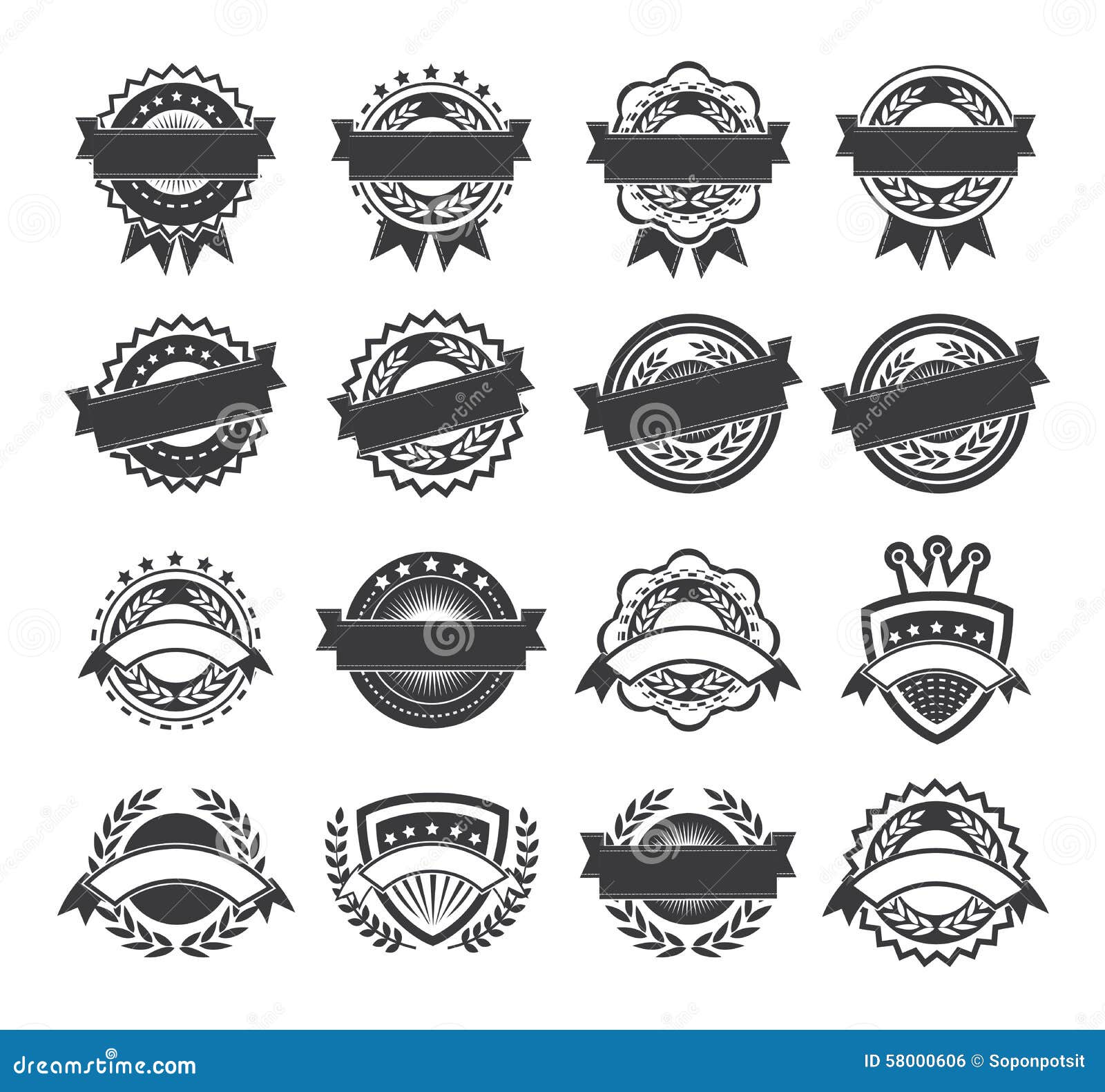 Label template set stock vector. Illustration of design - 58000606