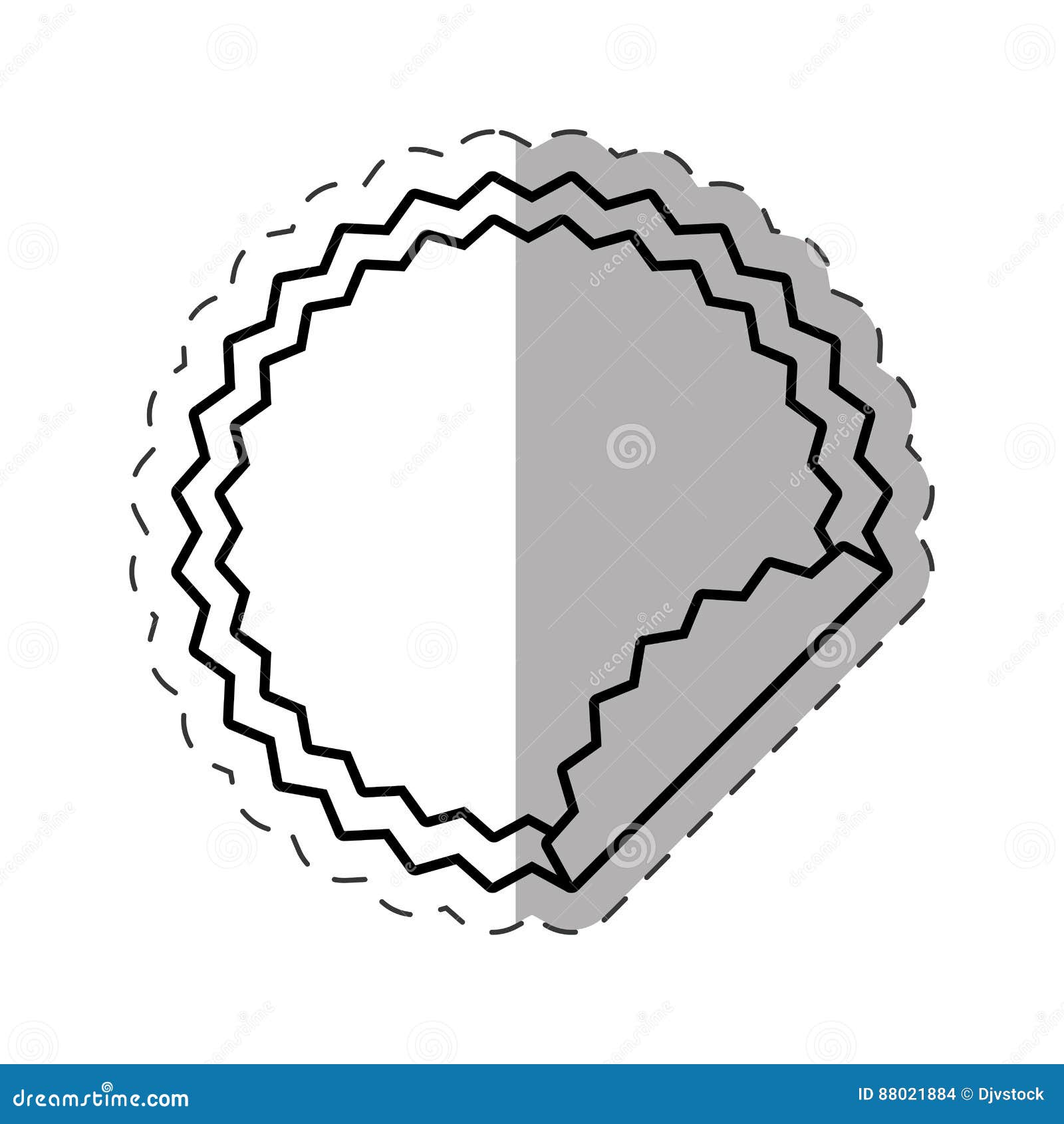 Label Template Stamp Cut Line Stock Illustration - Illustration of ...