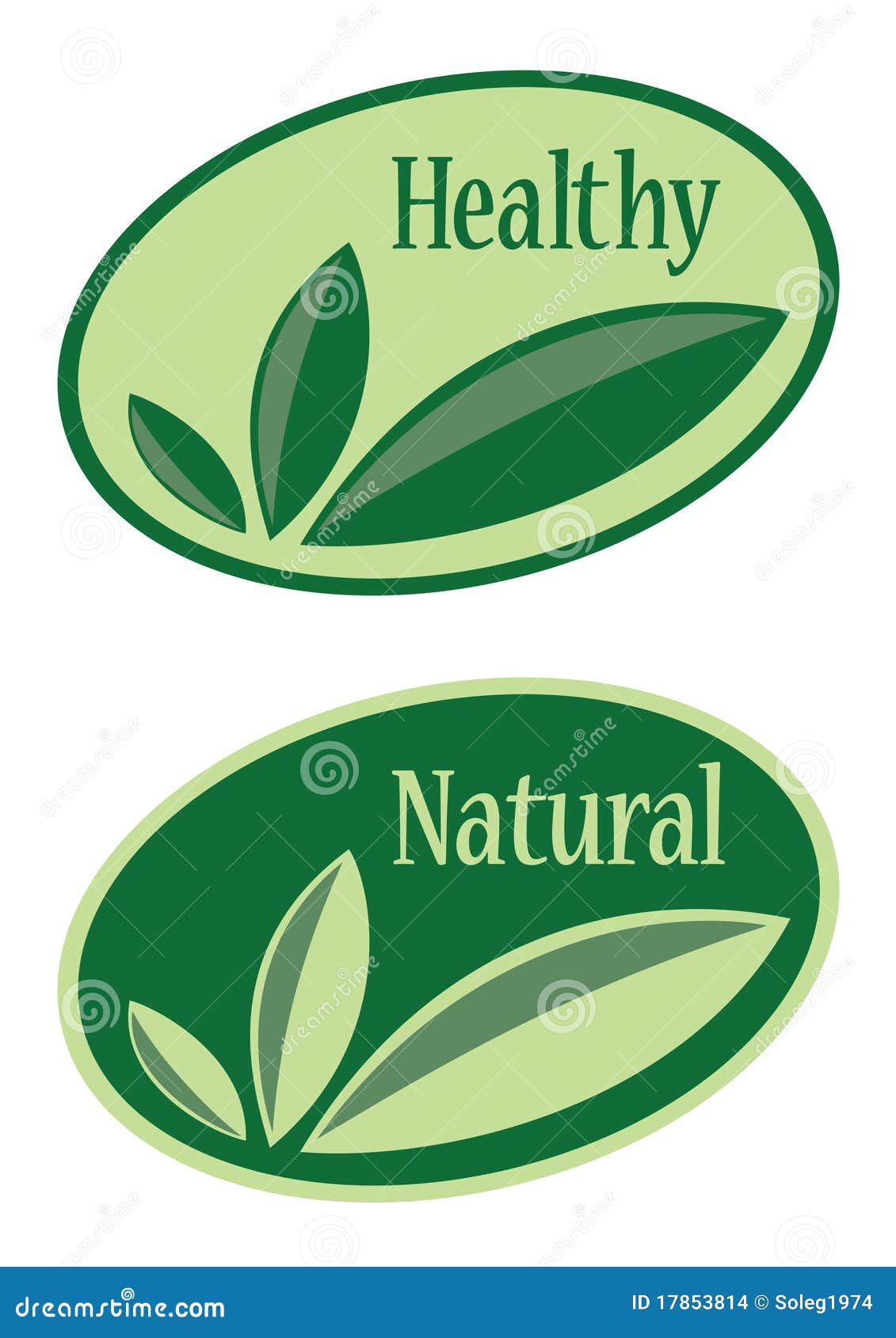 Label with a text stock vector. Illustration of health - 17853814