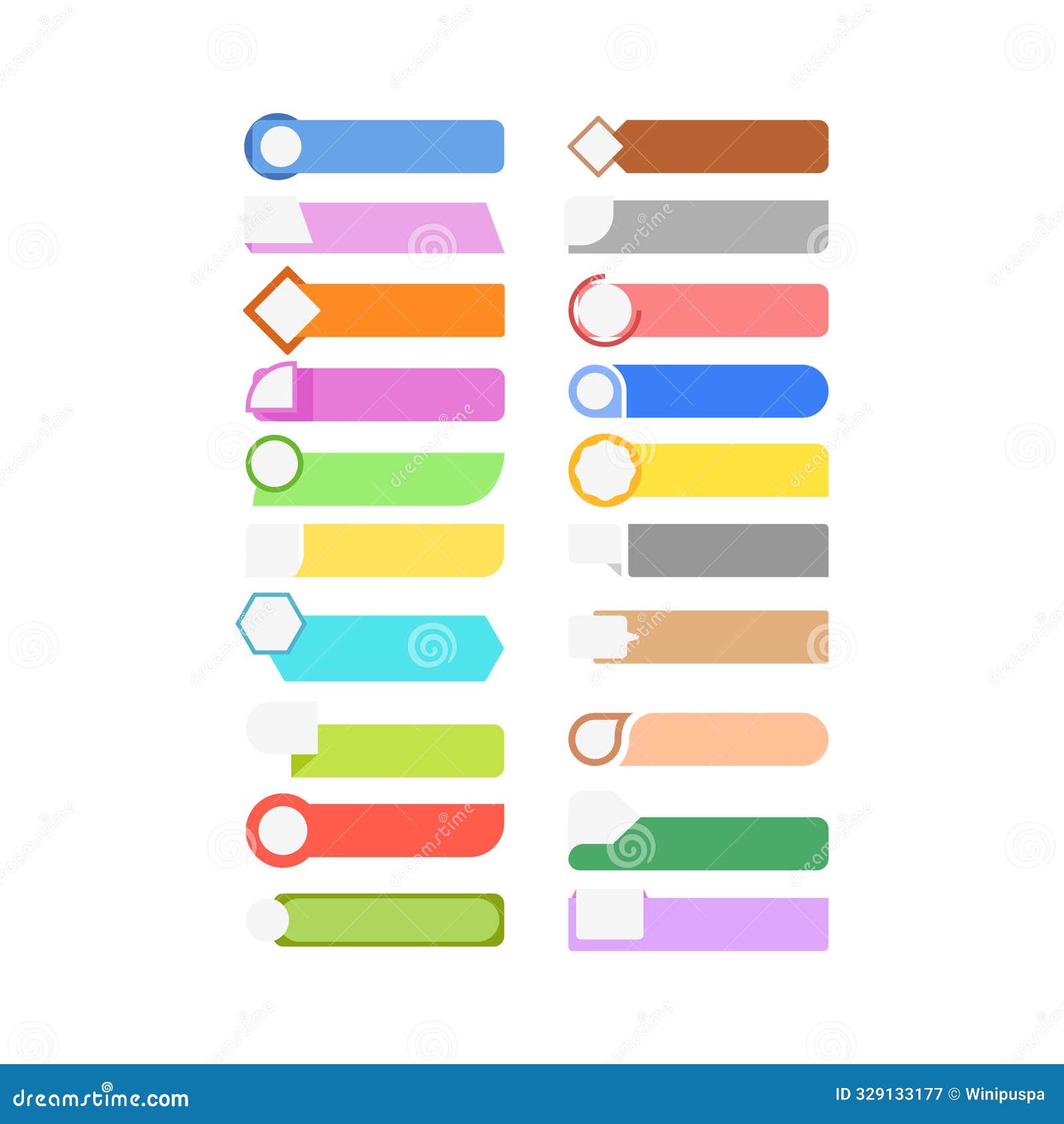 Label Text Box Elements for Infographic Titles, and Banners. Stock ...