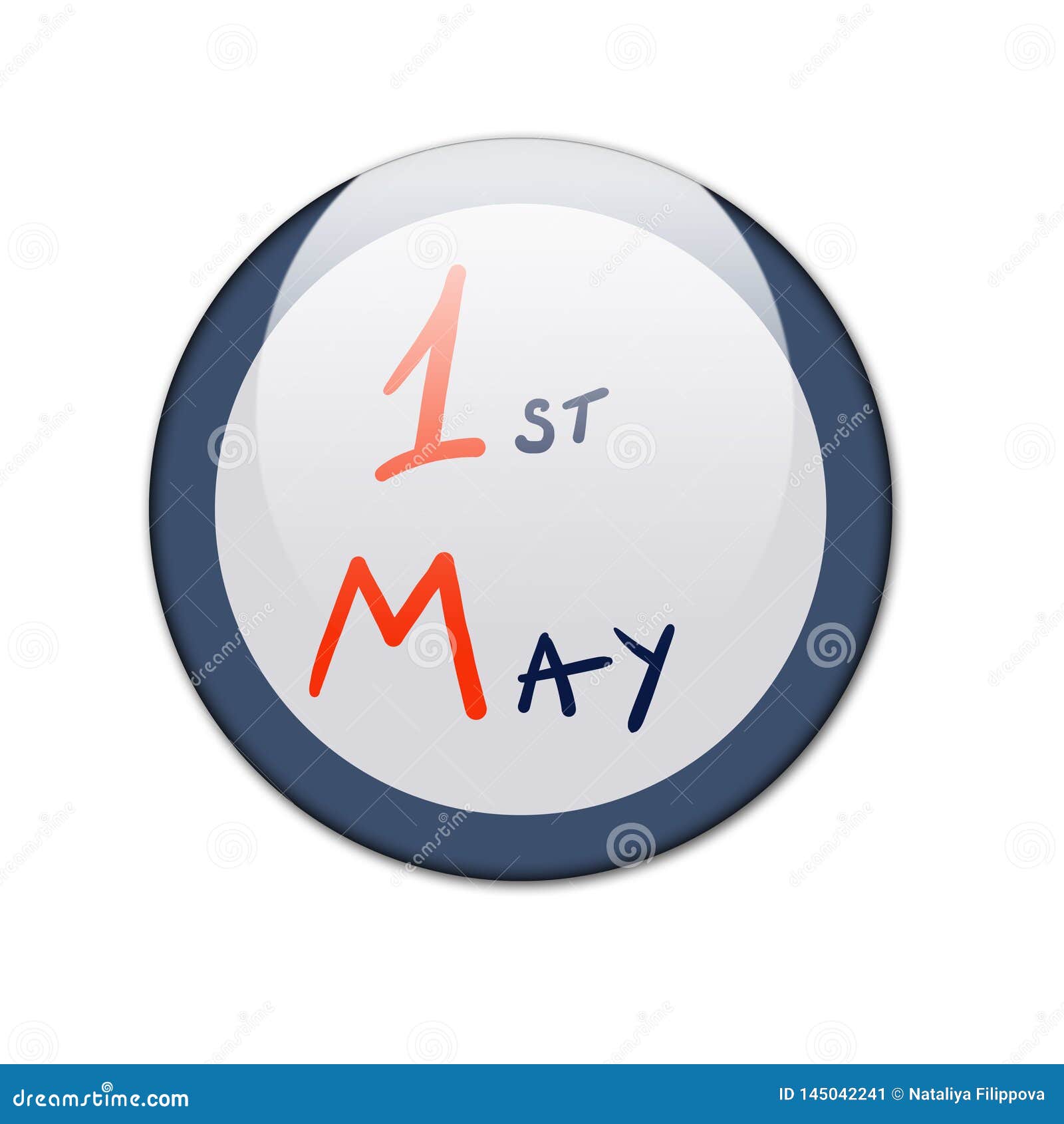 Label with text First May stock illustration. Illustration of sign ...