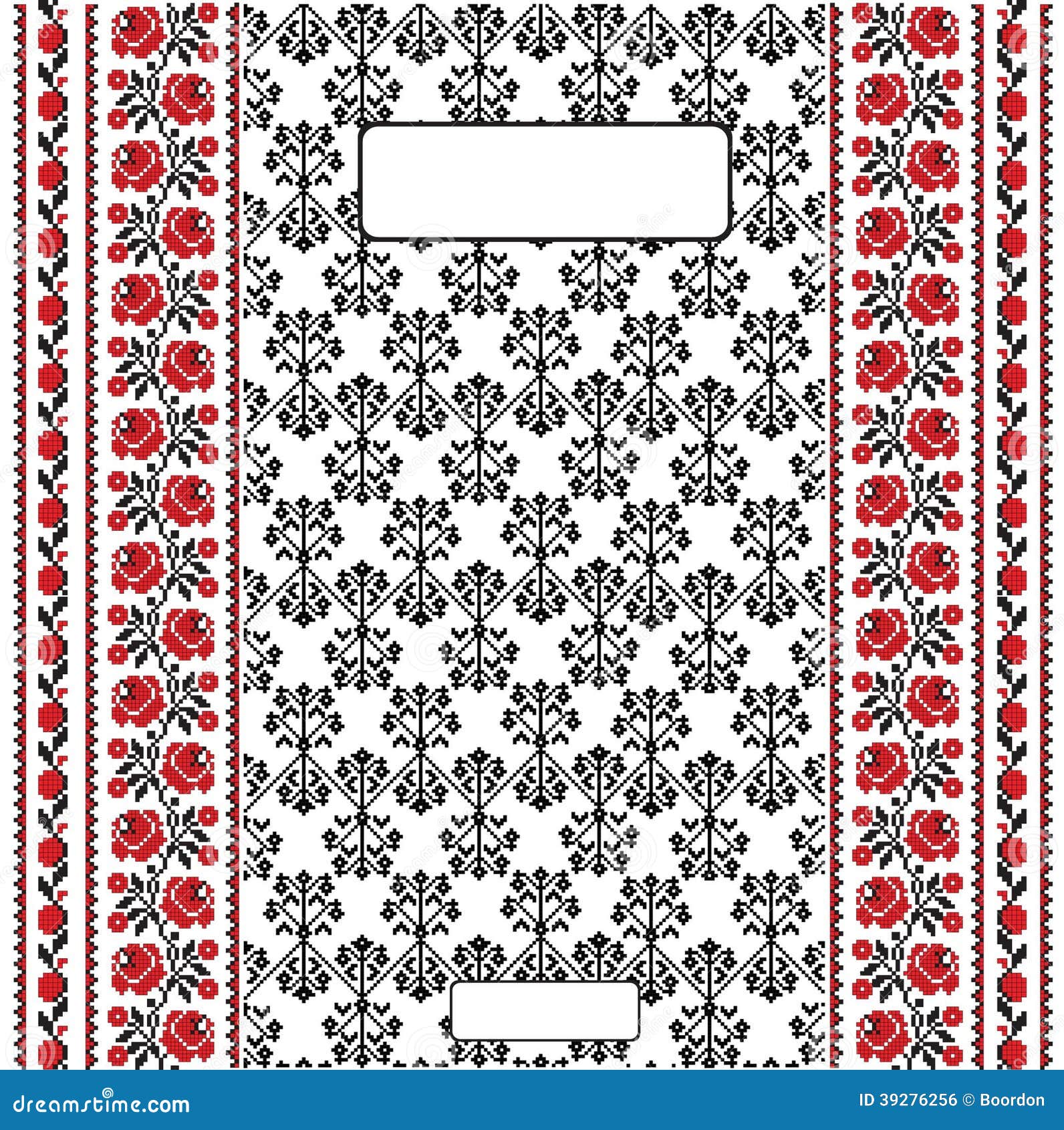 Label Ukrainian Style Folk Background Banner Stock Vector ...