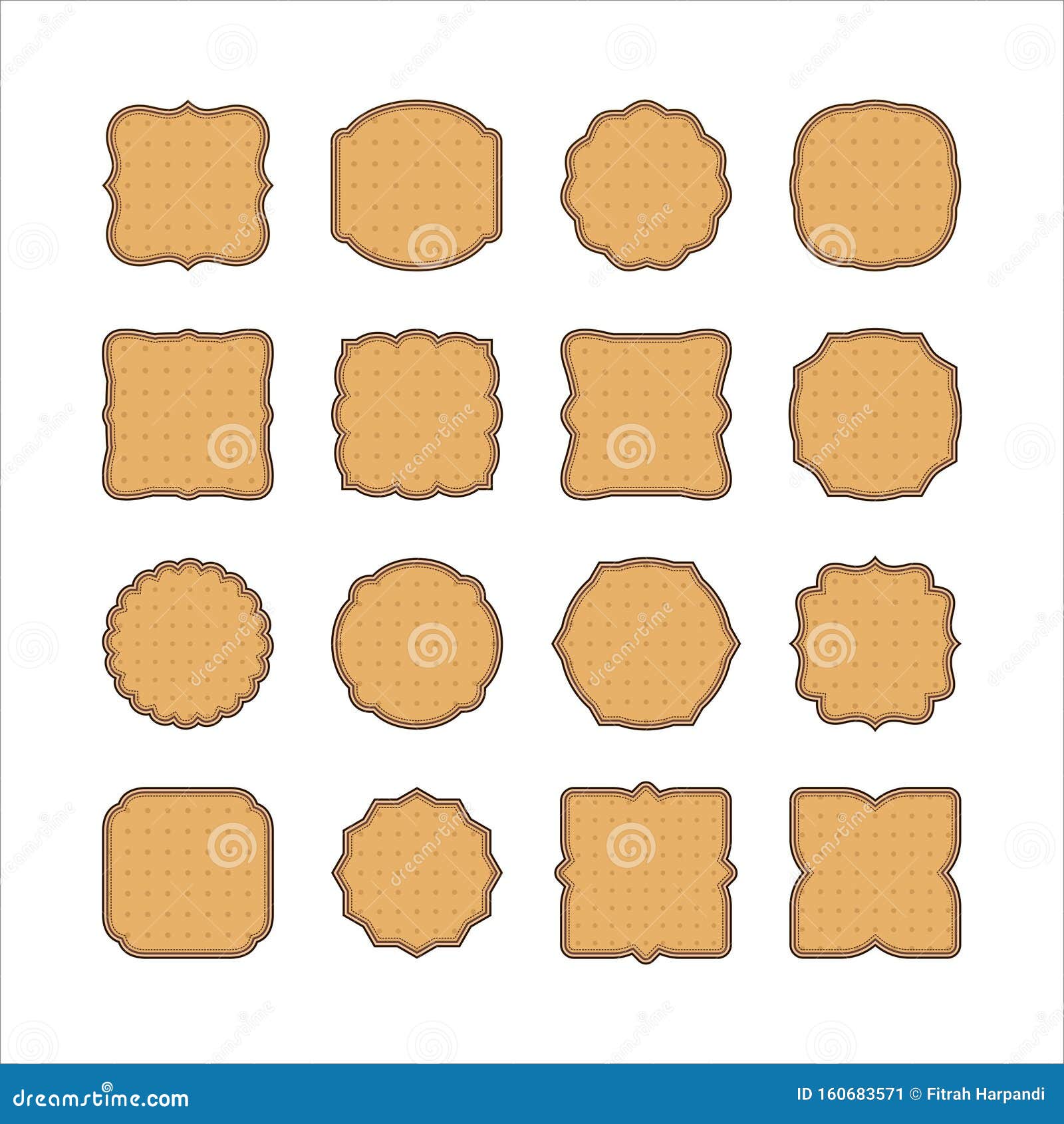 Label Vintage Bading Style Collection Vektor Abbildung - Illustration ...