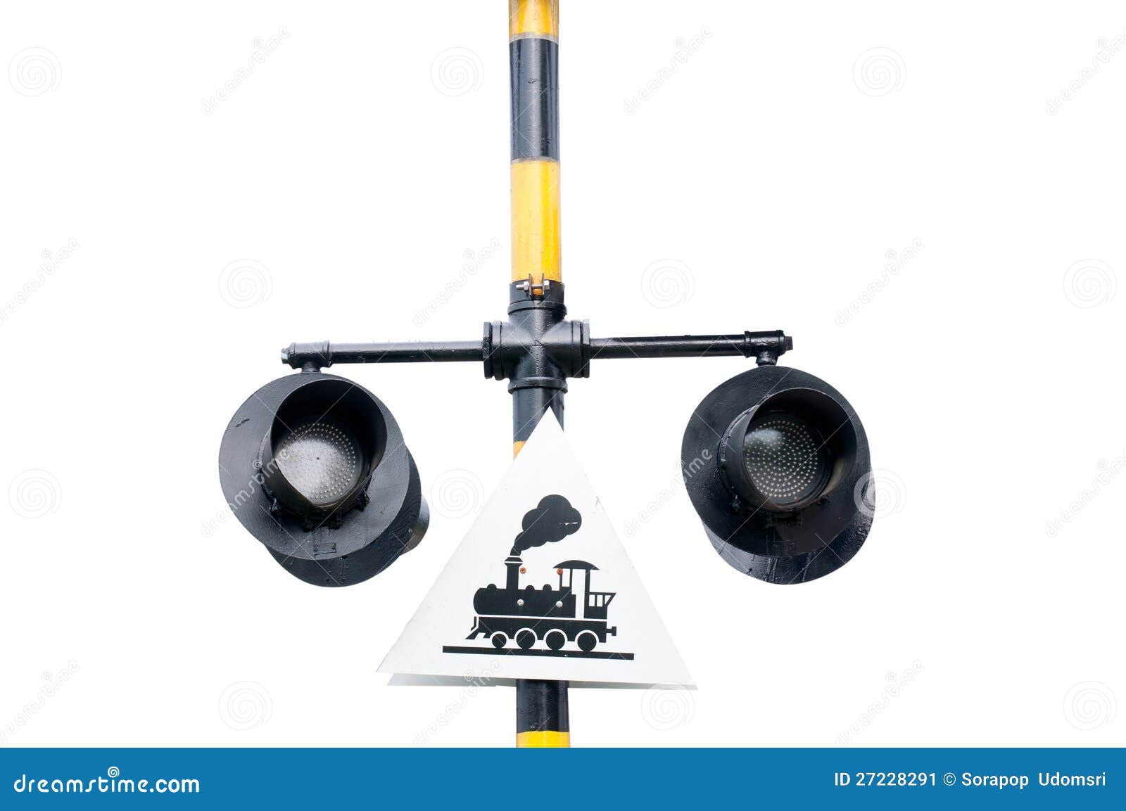 Beware Of Train Warning Sign Royalty-Free Stock Photo | CartoonDealer ...