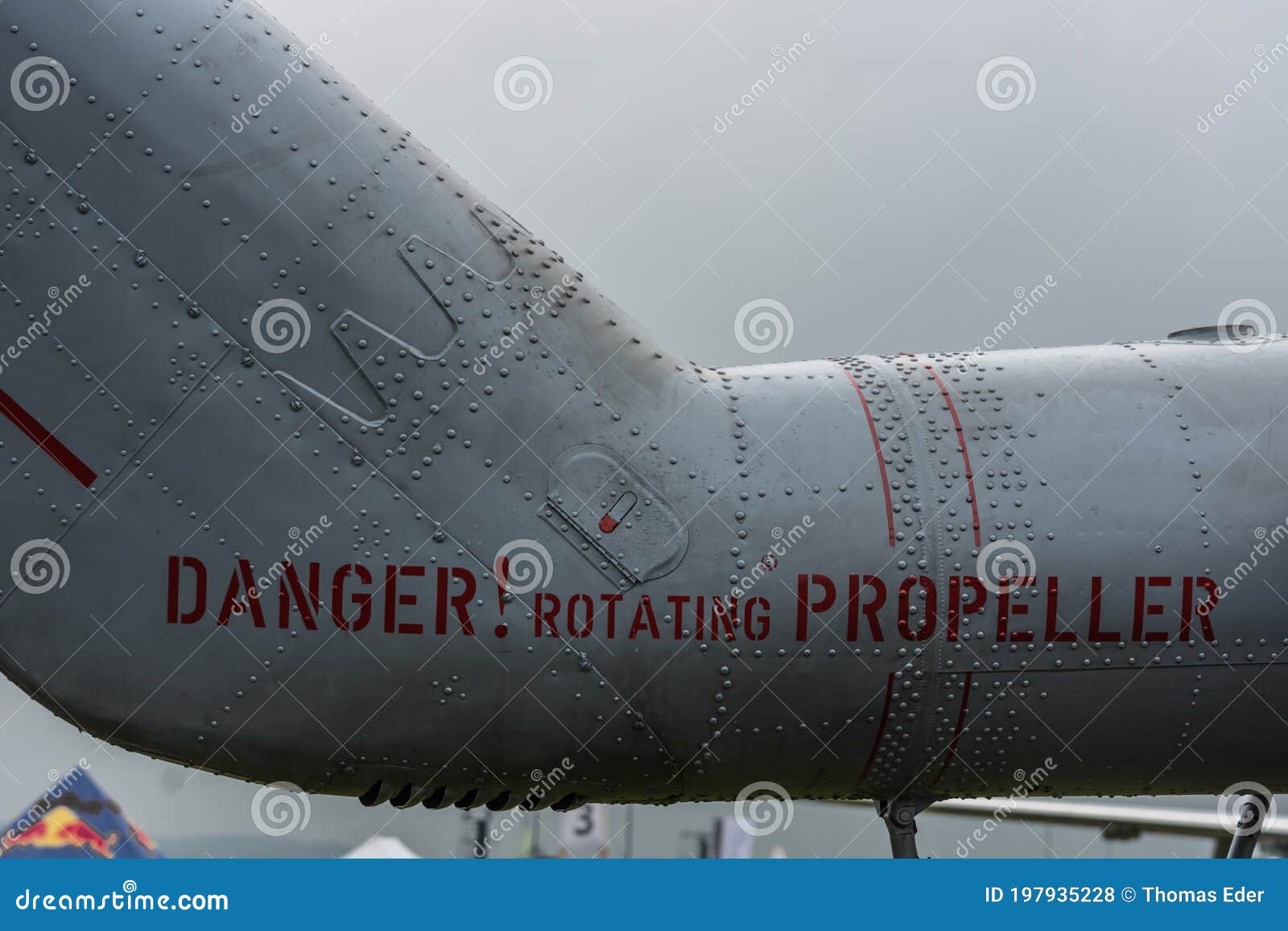 Label Warnings on a Plane Detail Stock Photo - Image of traffic, show ...