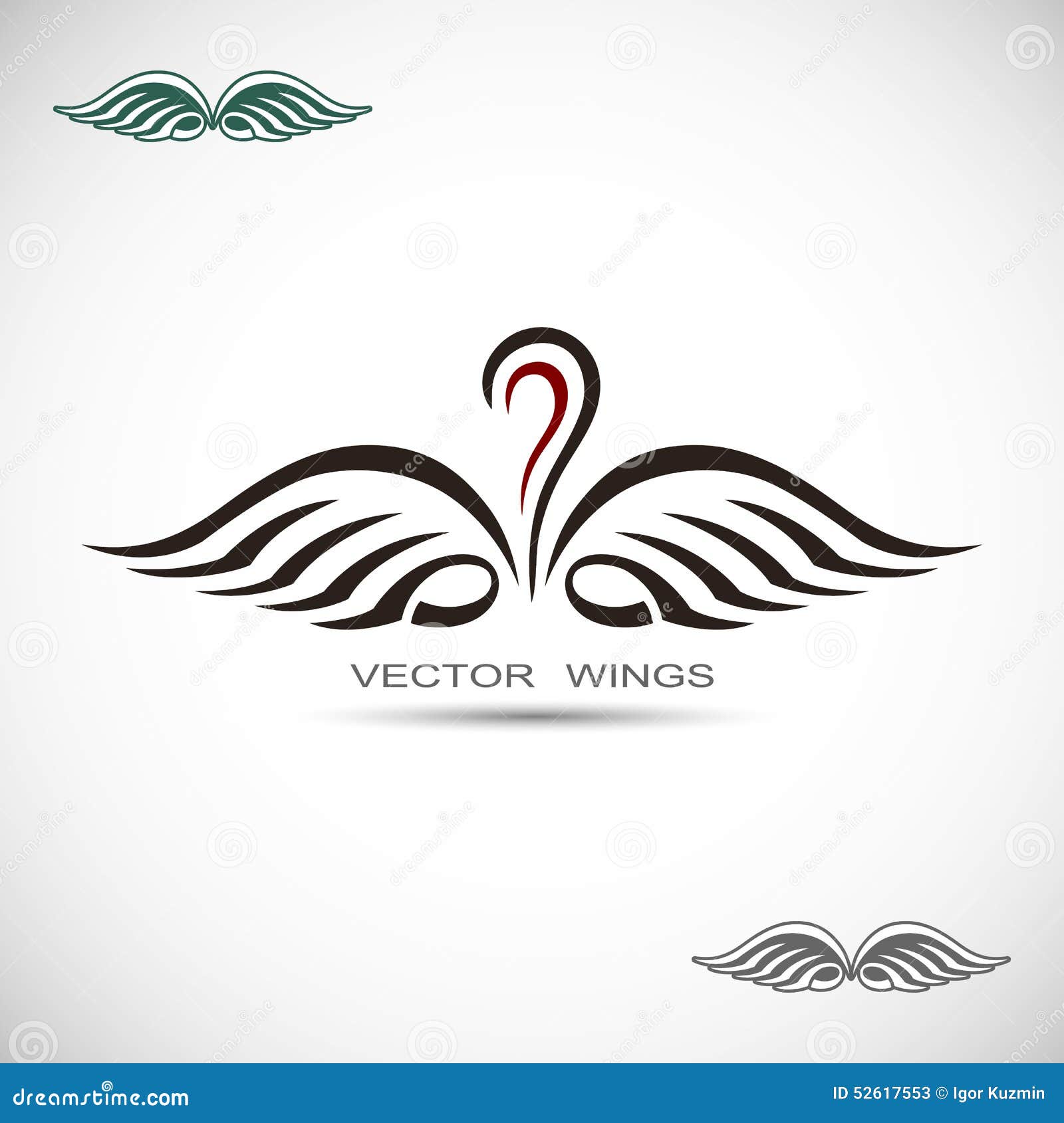 Label With Wings Vector Illustration | CartoonDealer.com #51996692