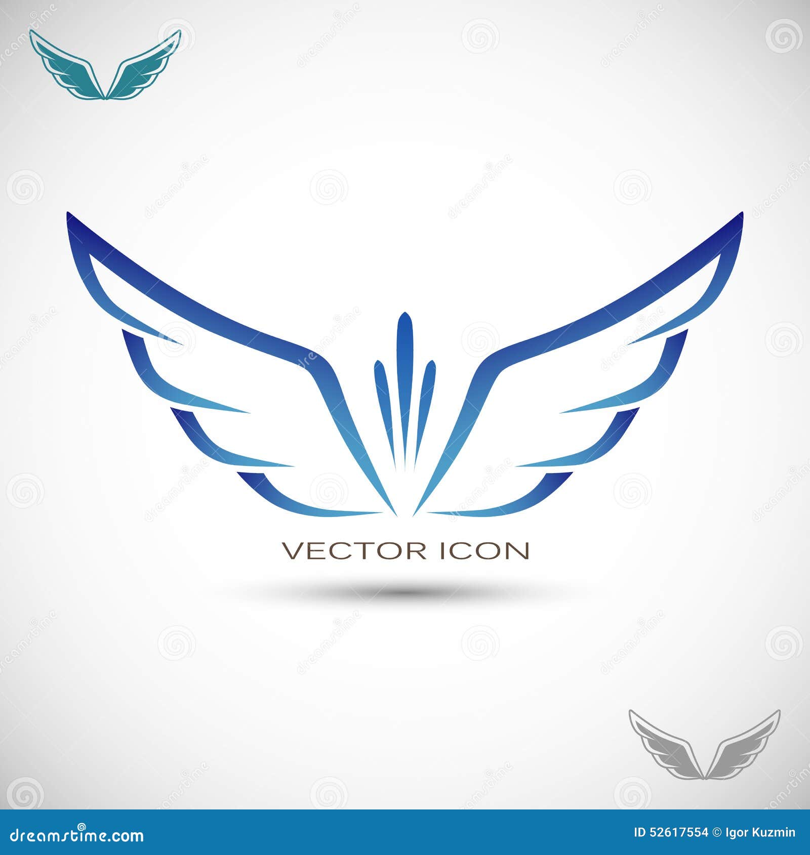 Label with wings stock vector. Illustration of paper - 52617554