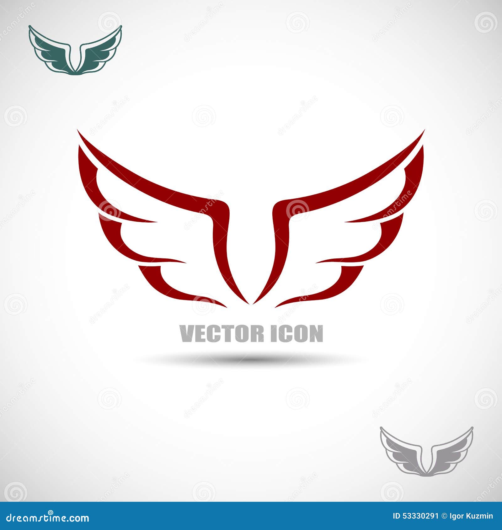 Label with wings stock vector. Illustration of paste - 53330291