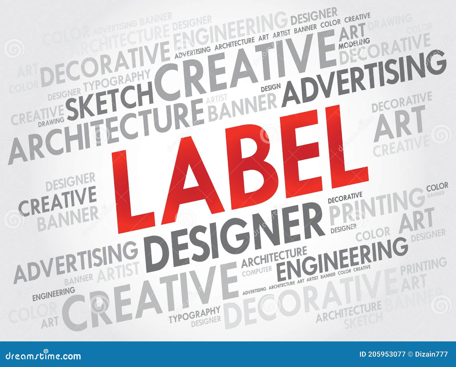 LABEL word cloud stock illustration. Illustration of texture - 205953077
