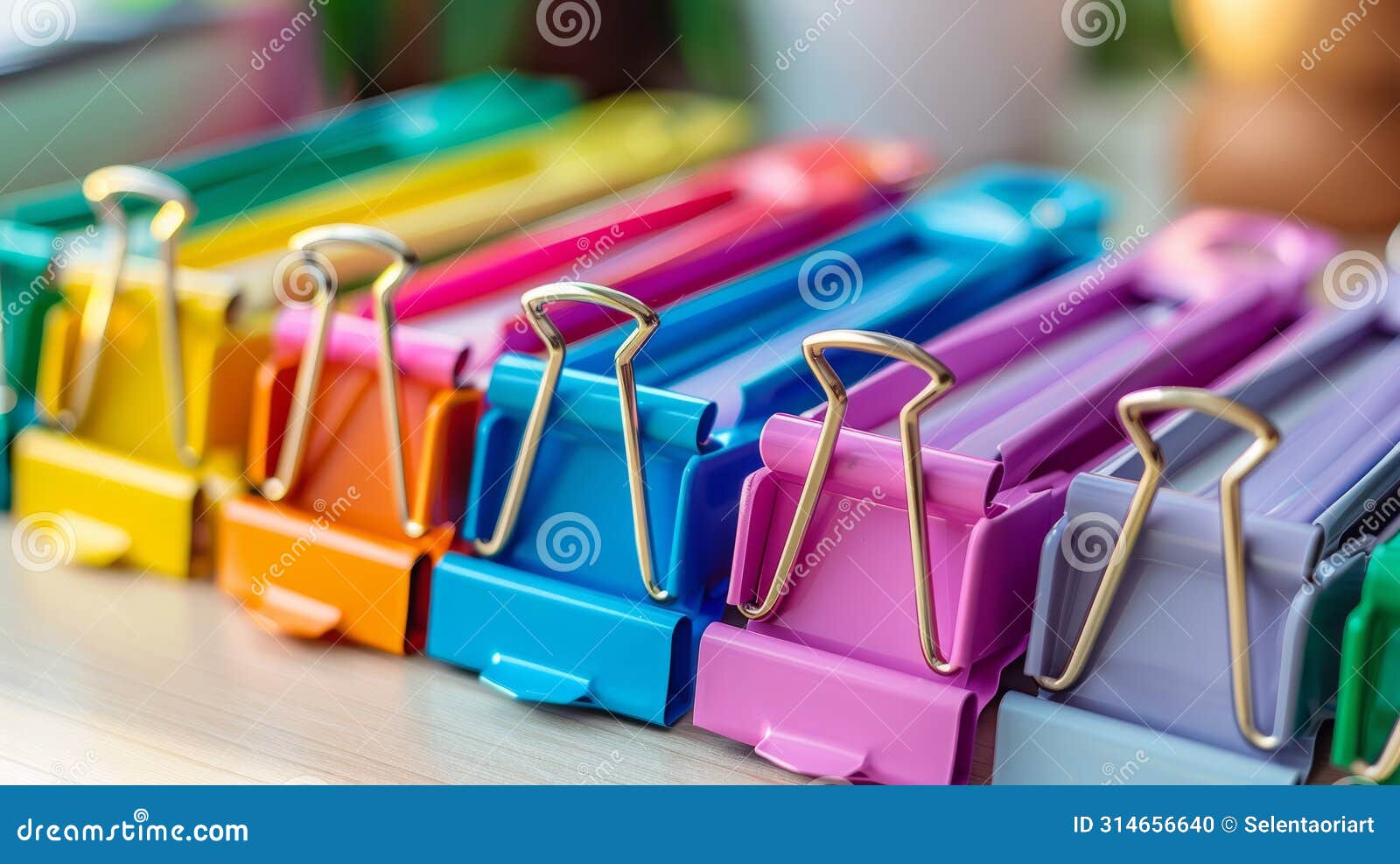 Labeled Binder Clips for Easy Identification Stock Illustration ...
