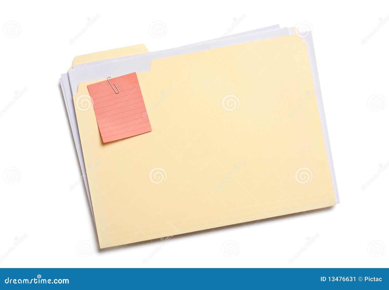 Labeled file folder stock image. Image of document, manila - 13476631
