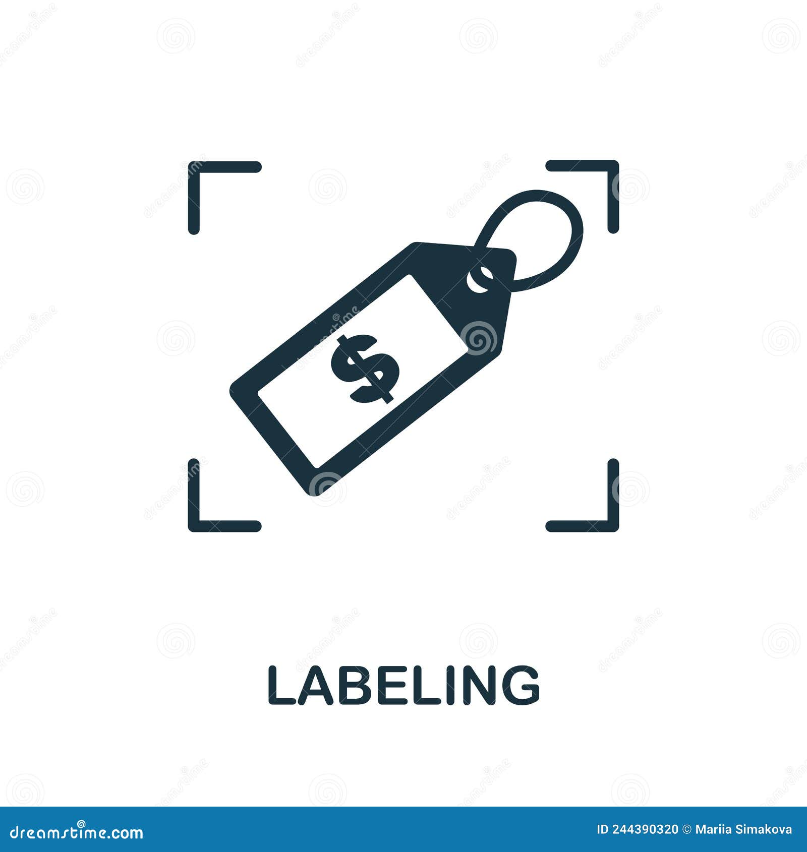 Labeling Icon. Monochrome Simple Labeling Icon for Templates, Web ...