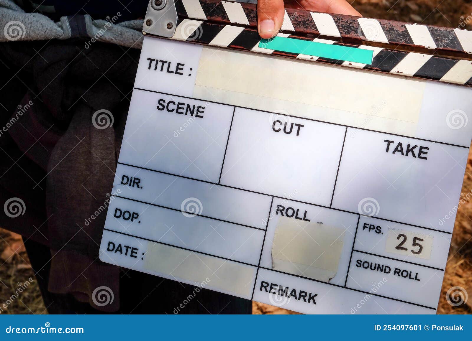 Labeling the Slate on set stock image. Image of clap - 254097601