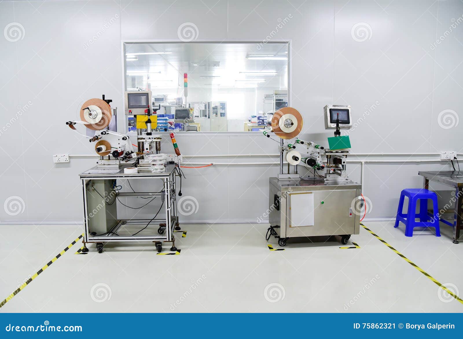Labeling workshop stock image. Image of production, device - 75862321
