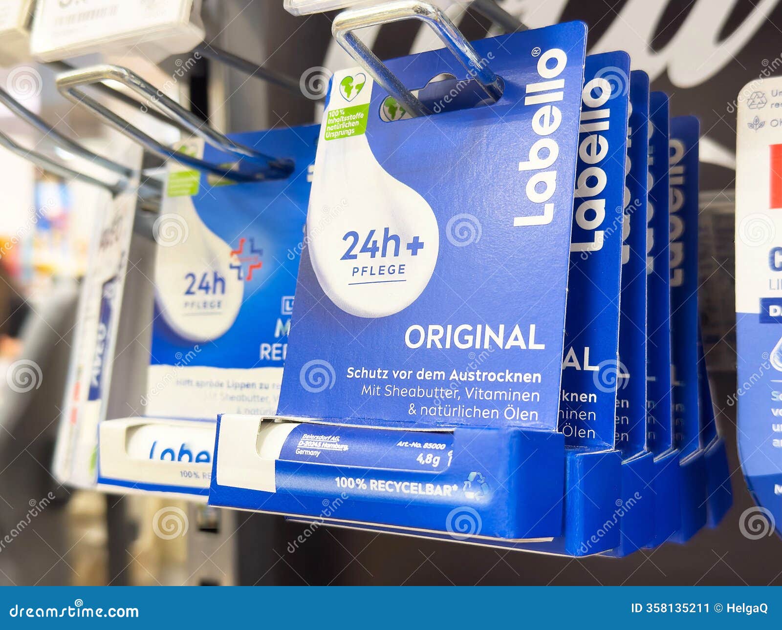 Labello Original Lip Care Display with Recyclable Packaging in Store ...