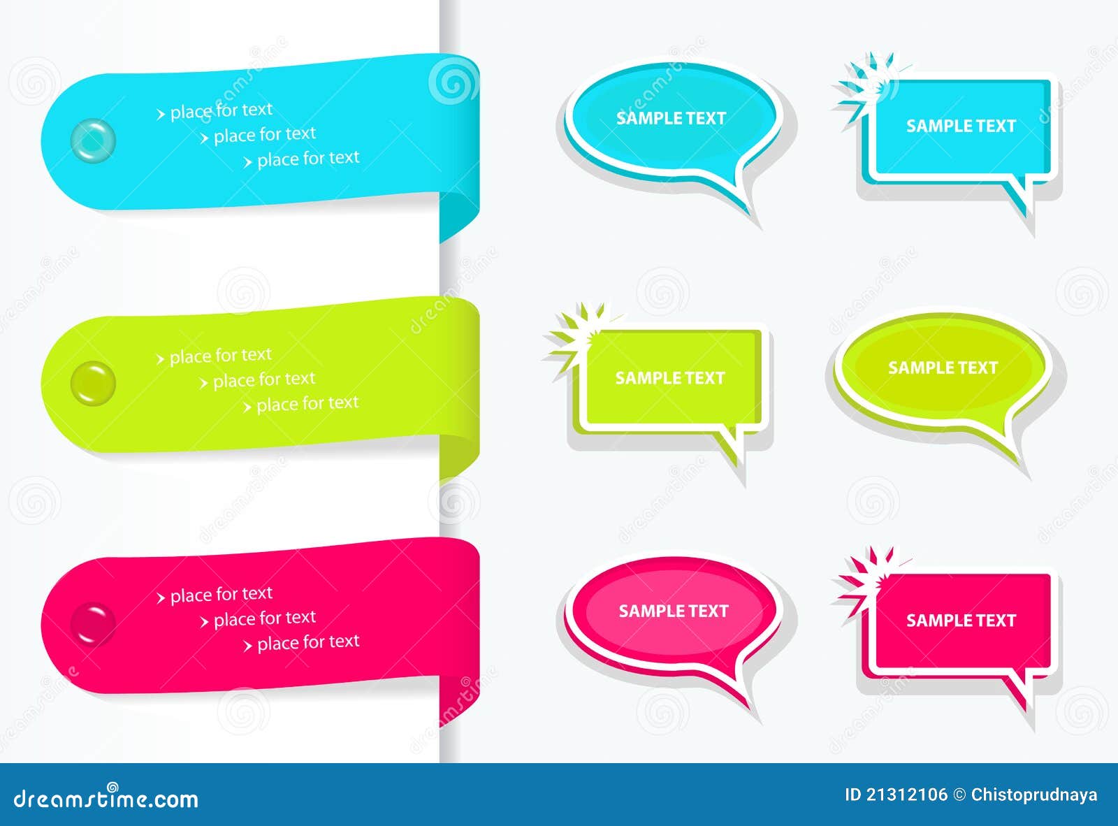 Labels and bubbles stock vector. Illustration of design - 21312106