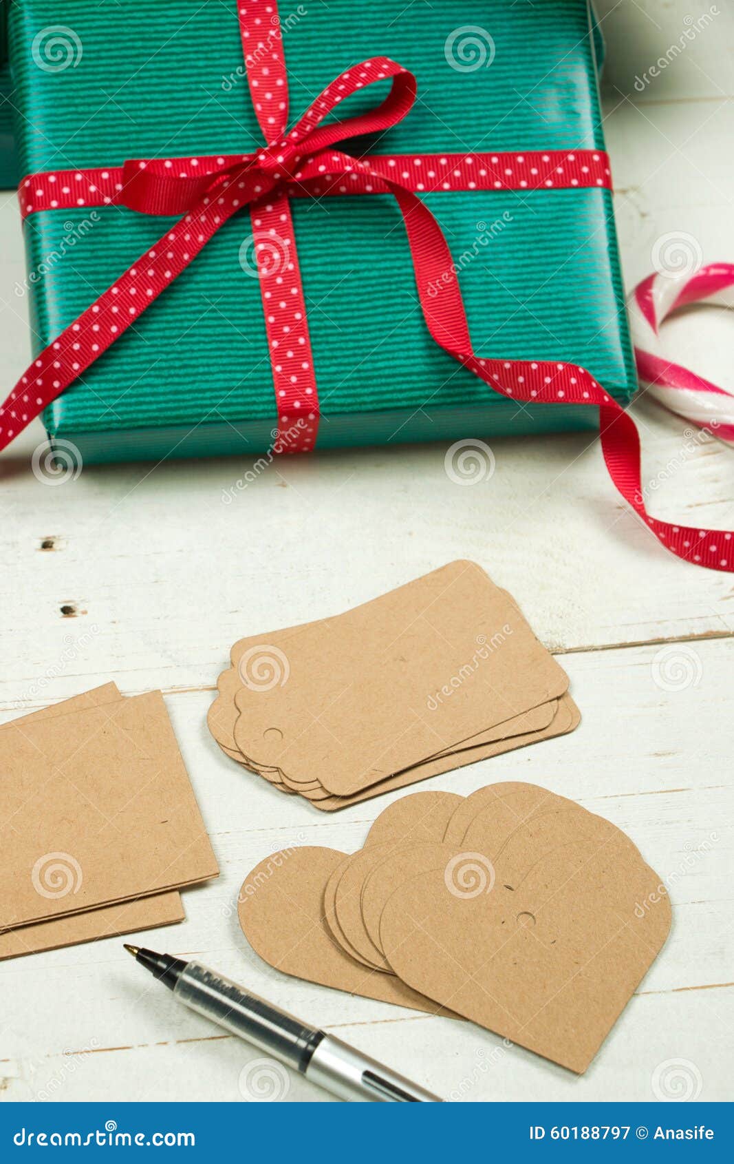 Labels for Christmas Packages Stock Image - Image of twine, ribbon ...