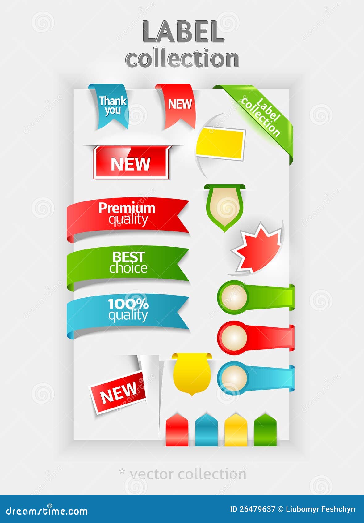 Labels collection stock vector. Illustration of concept - 26479637