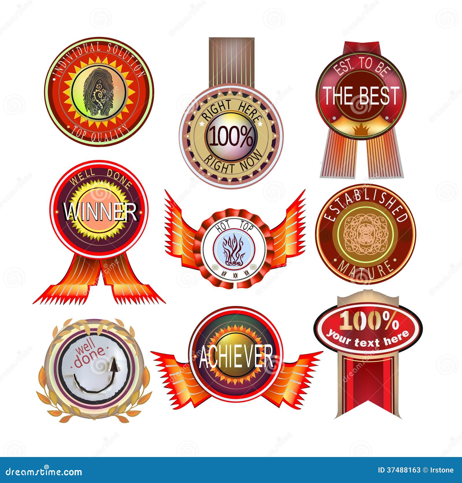 Labels collection stock illustration. Illustration of insurance - 37488163