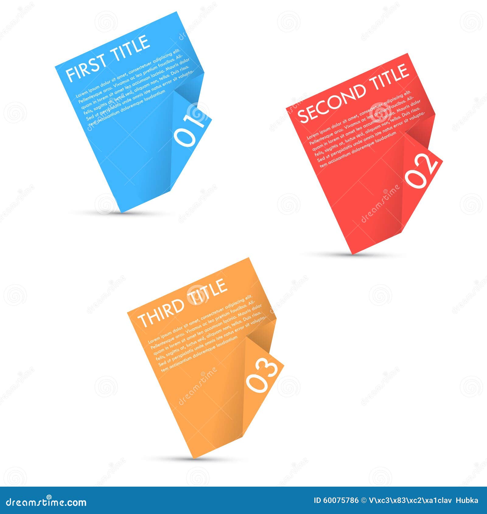 Labels De Bande De Papier Continu Illustration de Vecteur ...