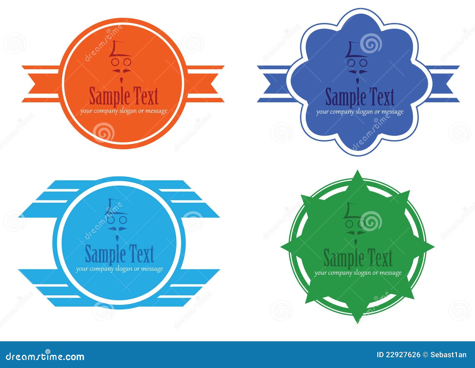 Labels elements stock vector. Illustration of conversation - 22927626