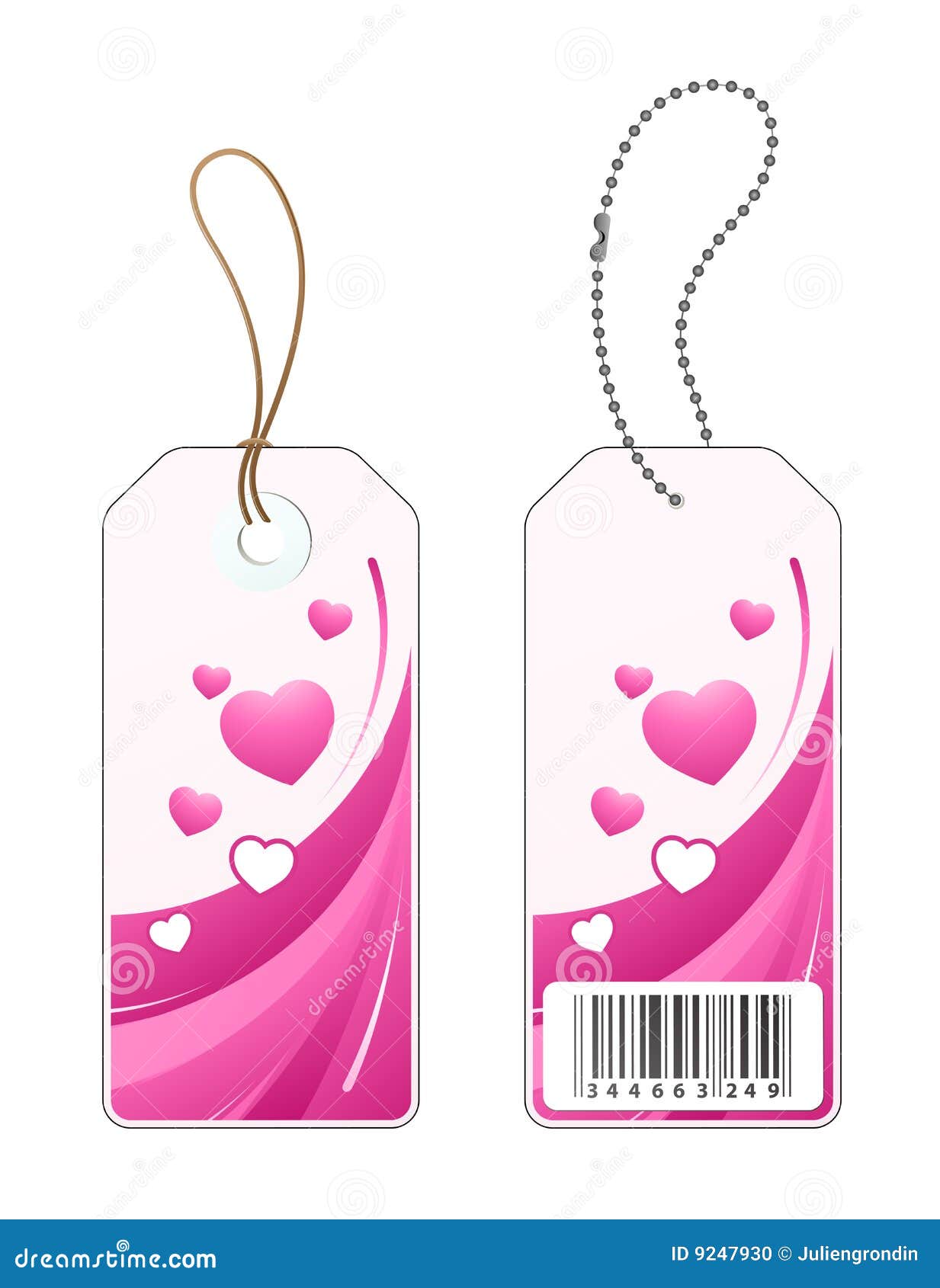 Labels with hearts design stock vector. Illustration of pattern - 9247930