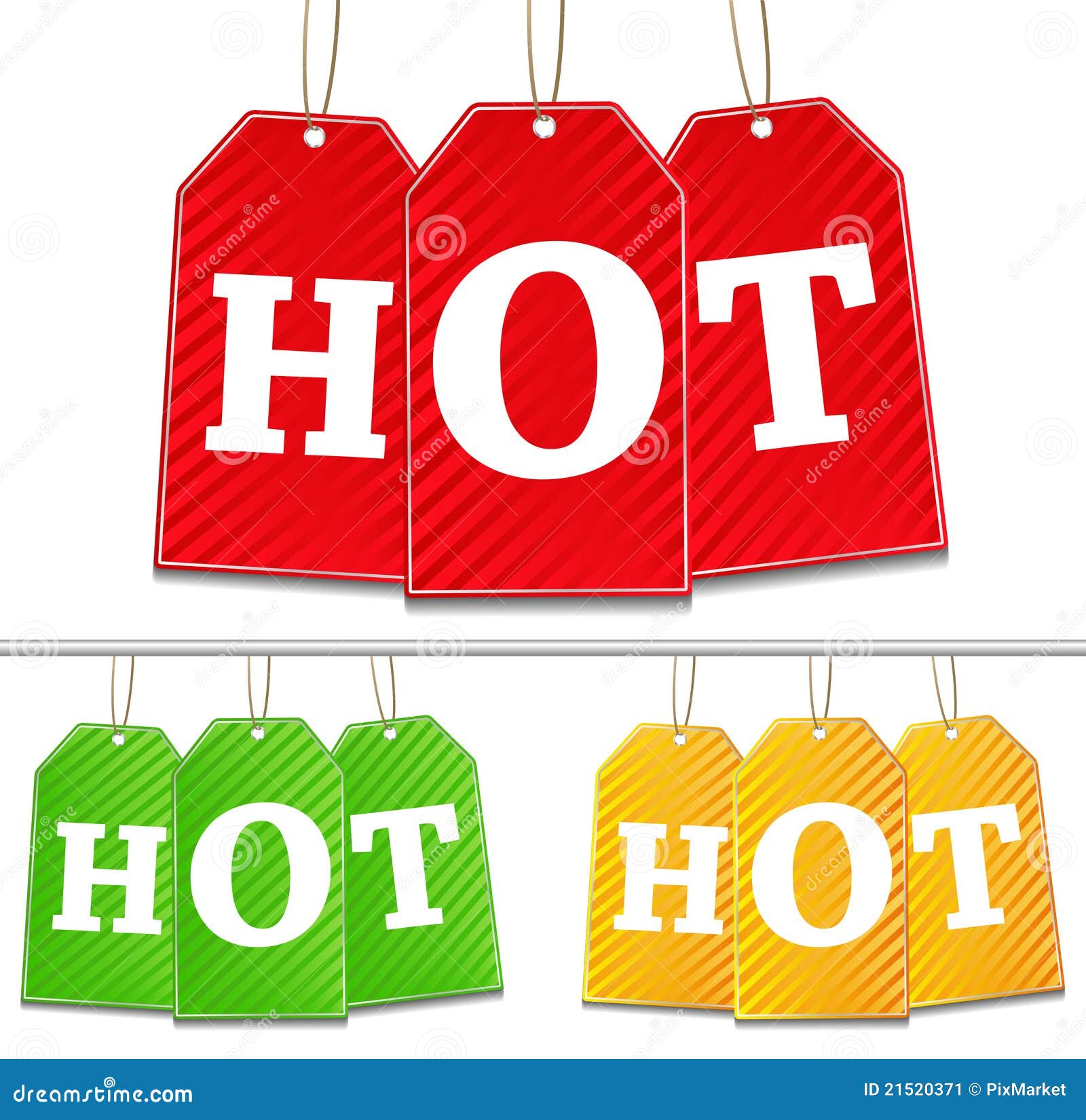 Labels with hot sign stock vector. Illustration of discount - 21520371