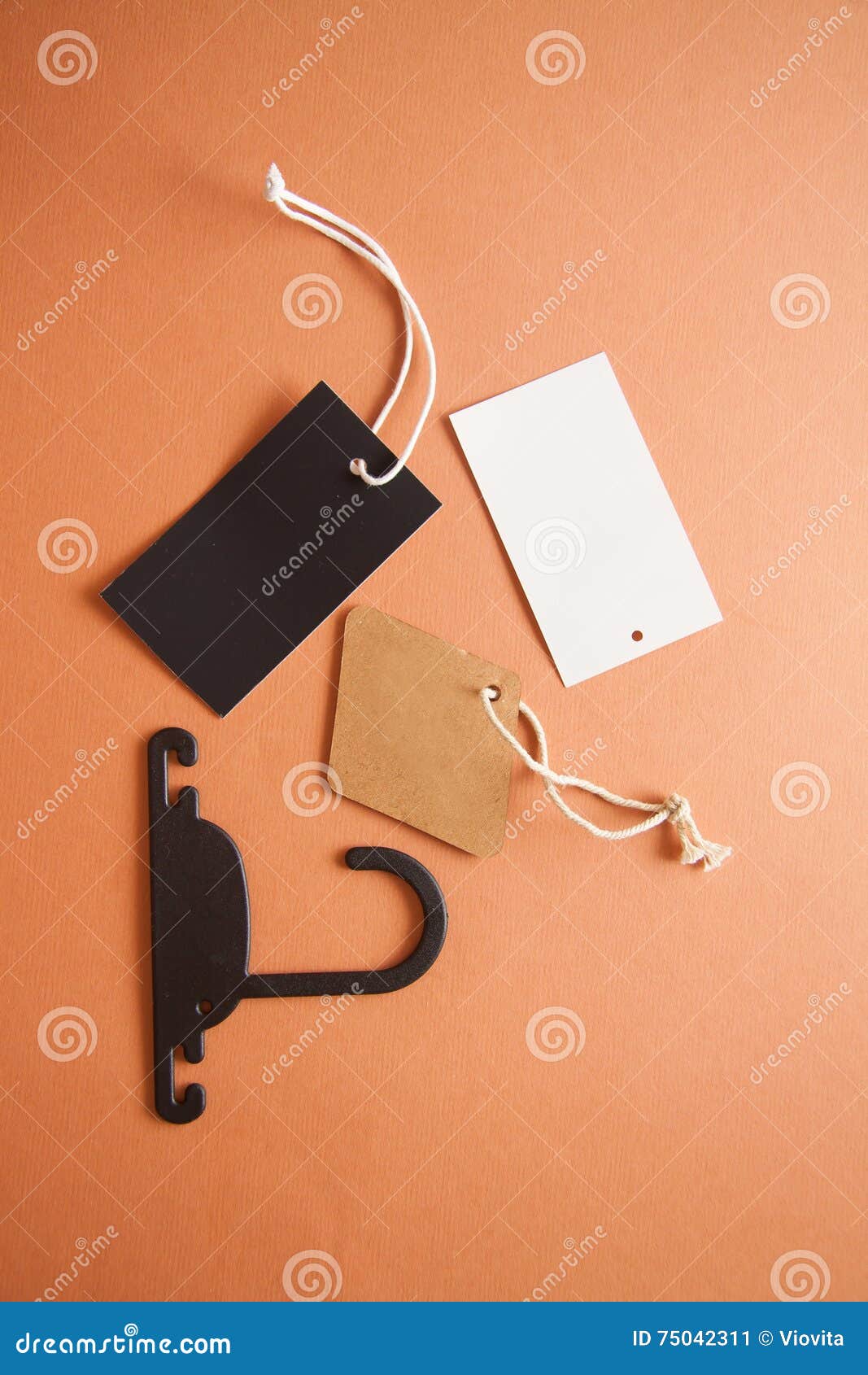Labels on Orange Background Stock Image - Image of empty, sell: 75042311