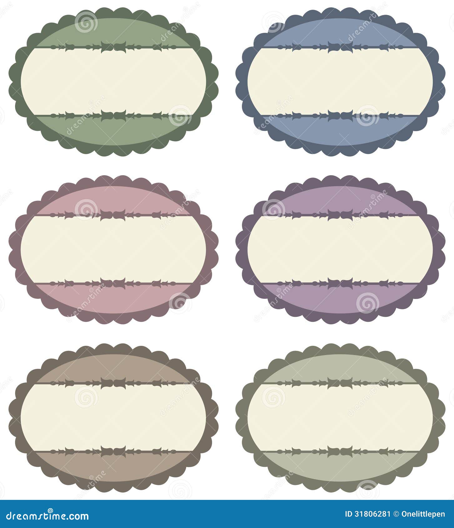 Labels oval stock vector. Illustration of label, fancy - 31806281