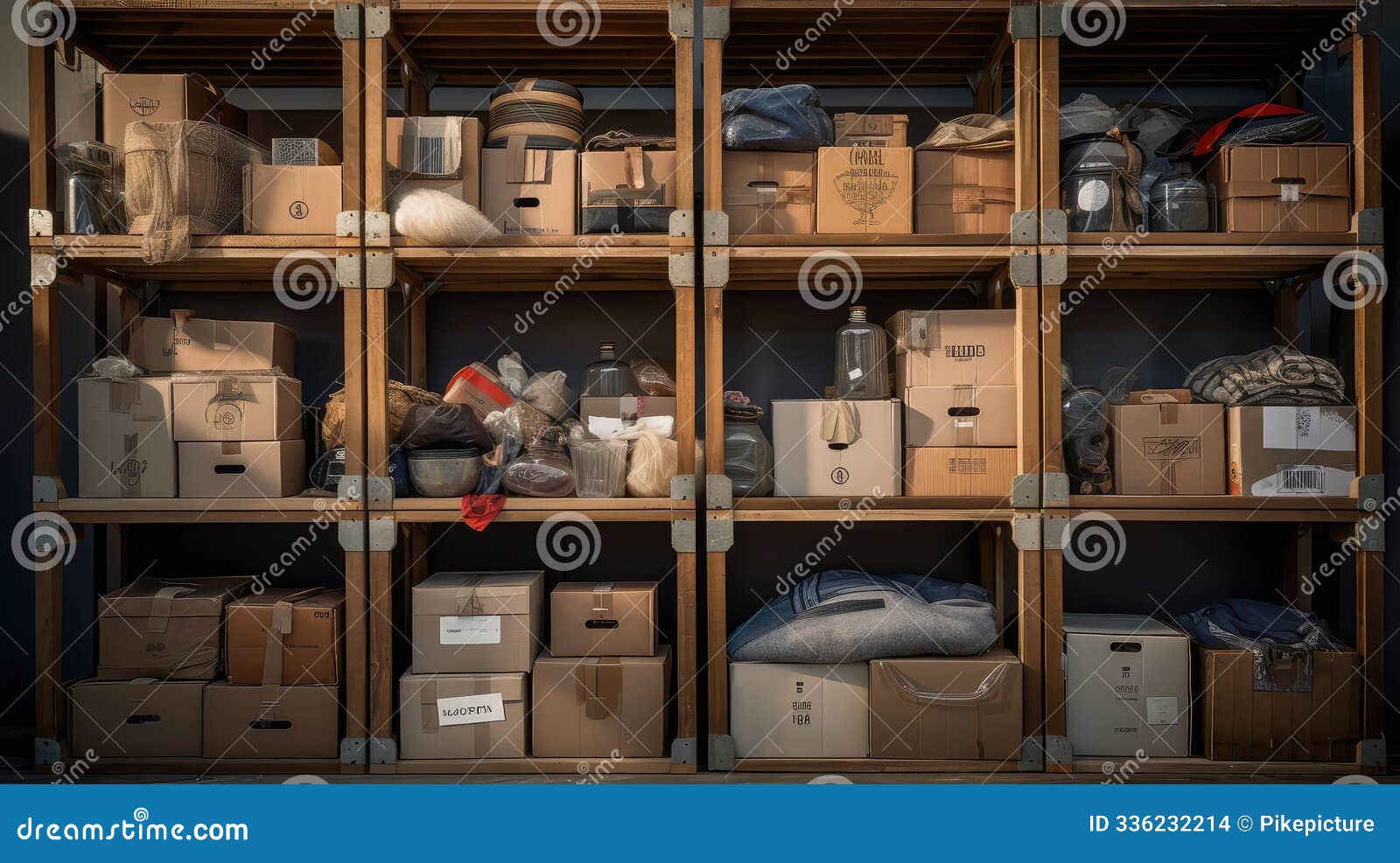Labels packed box stock illustration. Illustration of categories ...