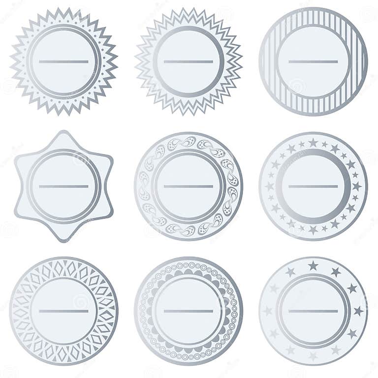 Labels set stock vector. Illustration of star, medallion - 14374634