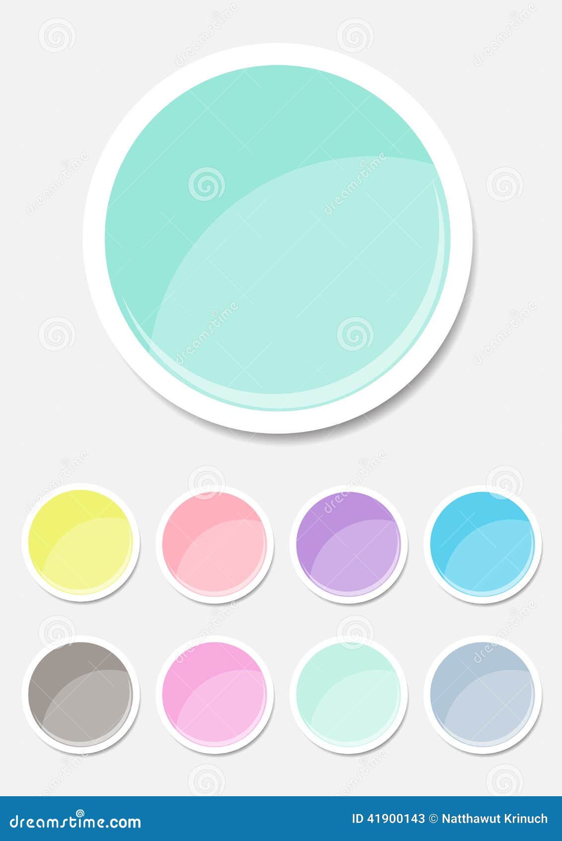Labels Set Pastel Color stock vector. Illustration of color - 41900143
