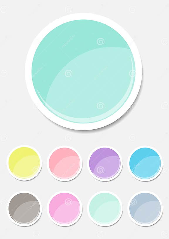 Labels Set Pastel Color stock vector. Illustration of color - 41900143