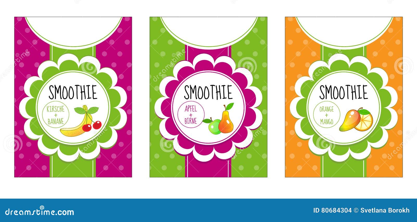 Labels set smoothies. stock vector. Illustration of ribbon - 80684304