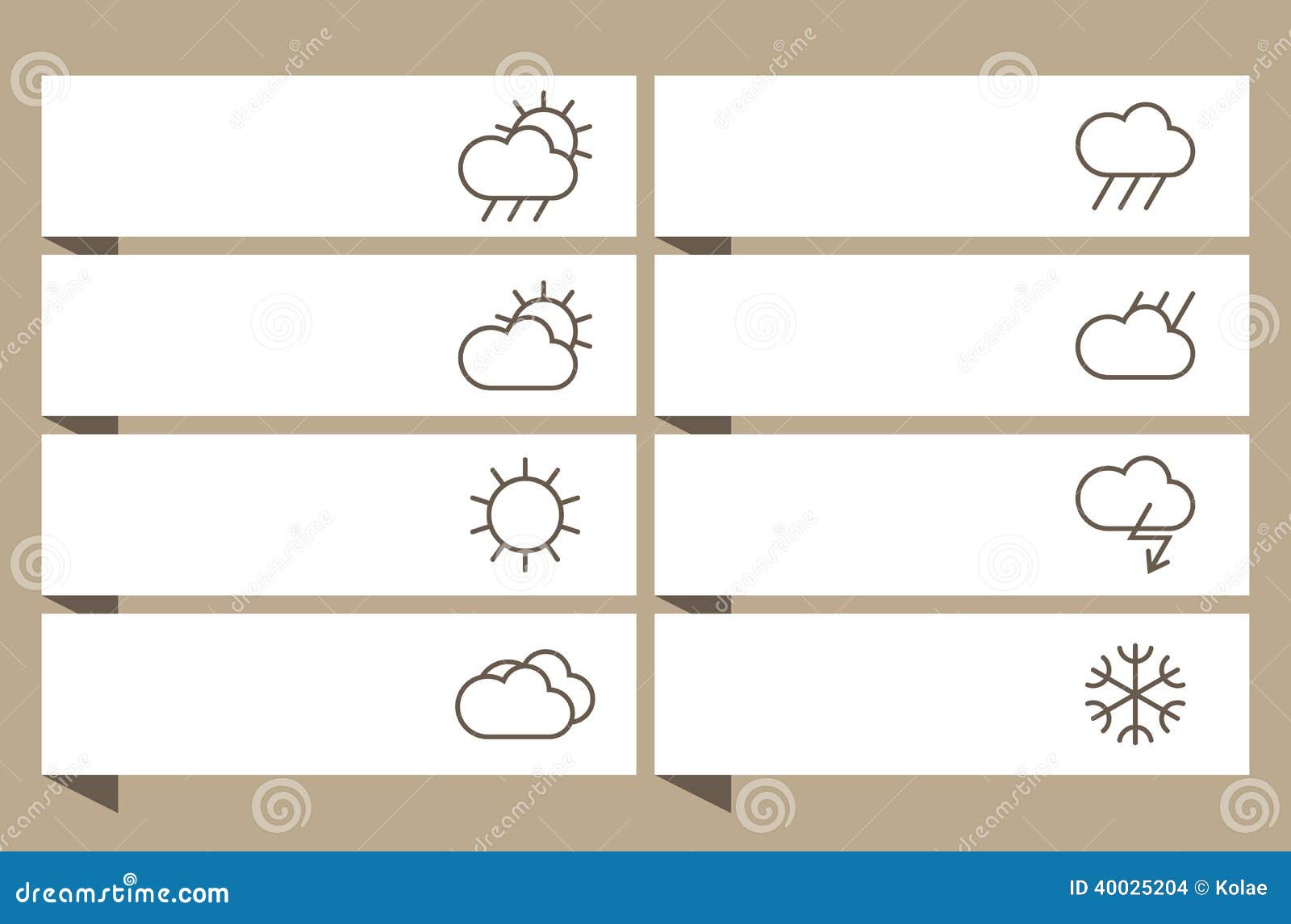 Weather Signs Cartoon Vector | CartoonDealer.com #12167111