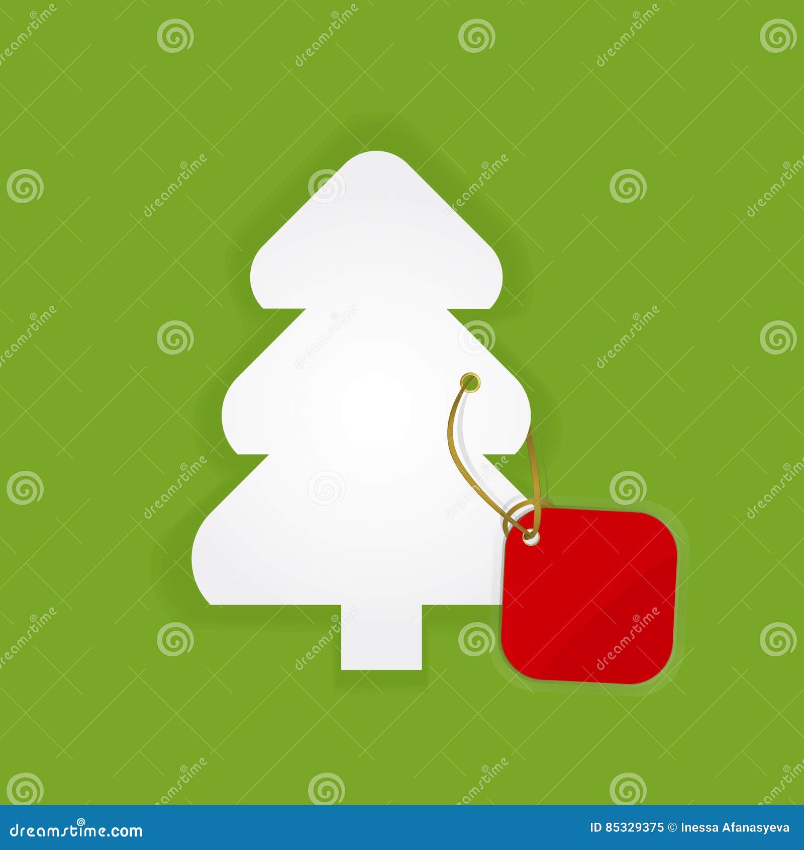 Labels Sous Forme De Sapin Avec Le Label Rouge Illustration de Vecteur ...