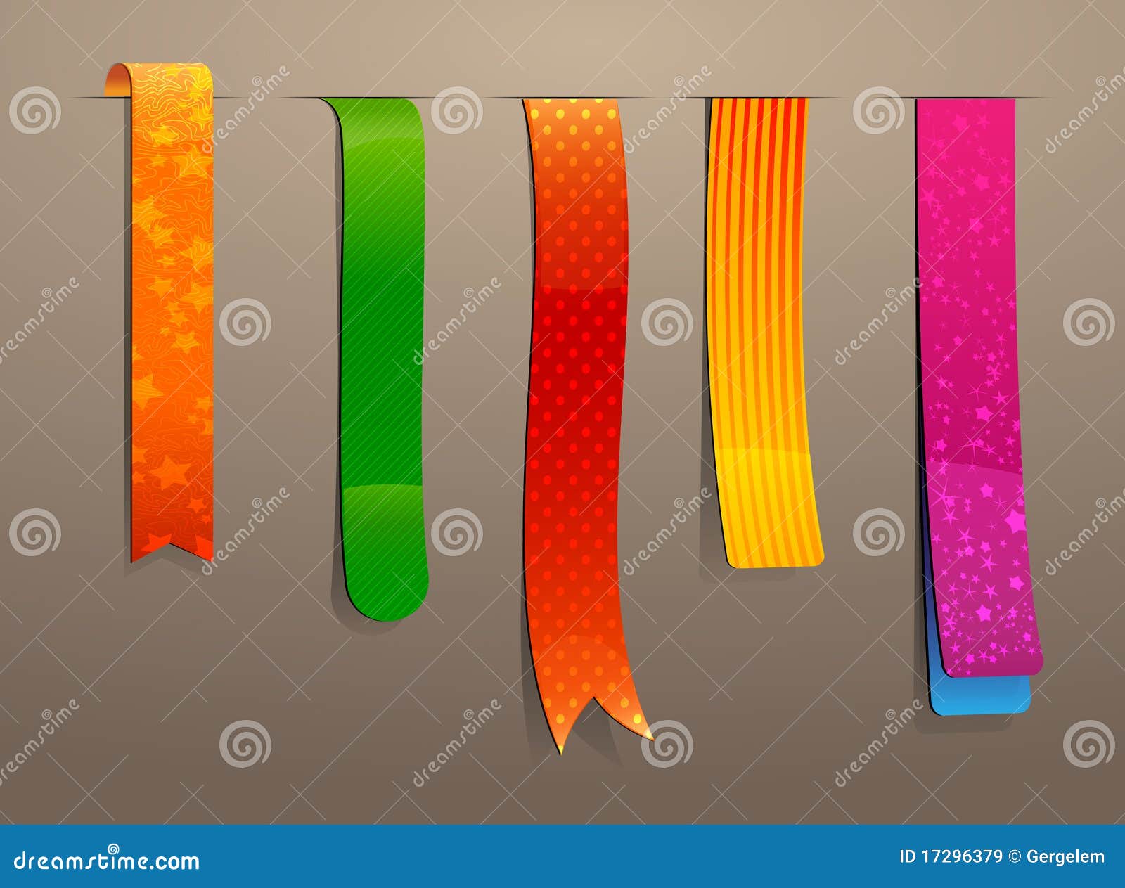 Labels textured stock vector. Illustration of paper, bookmark - 17296379