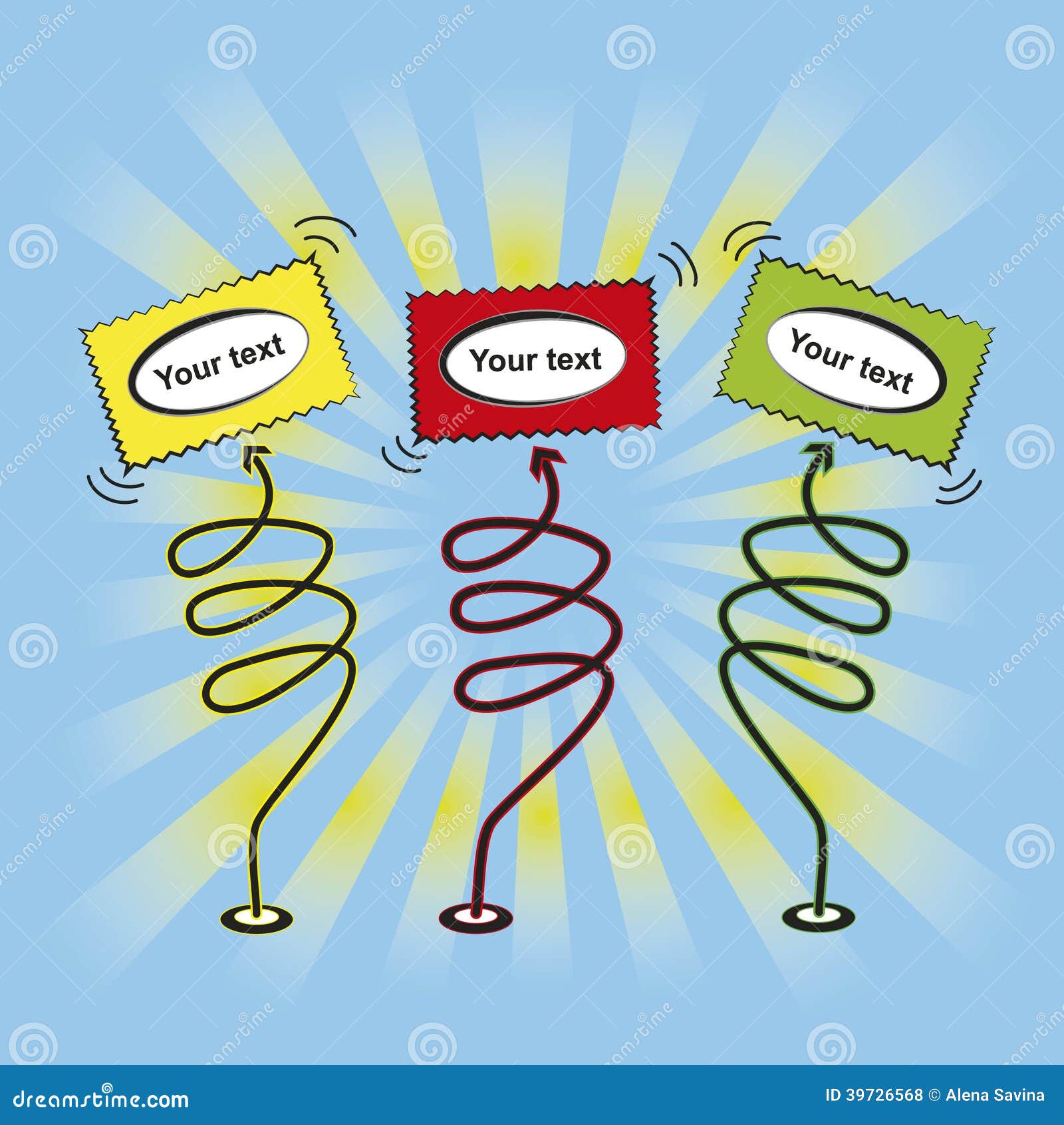 Labels stock vector. Illustration of message, green, business - 39726568