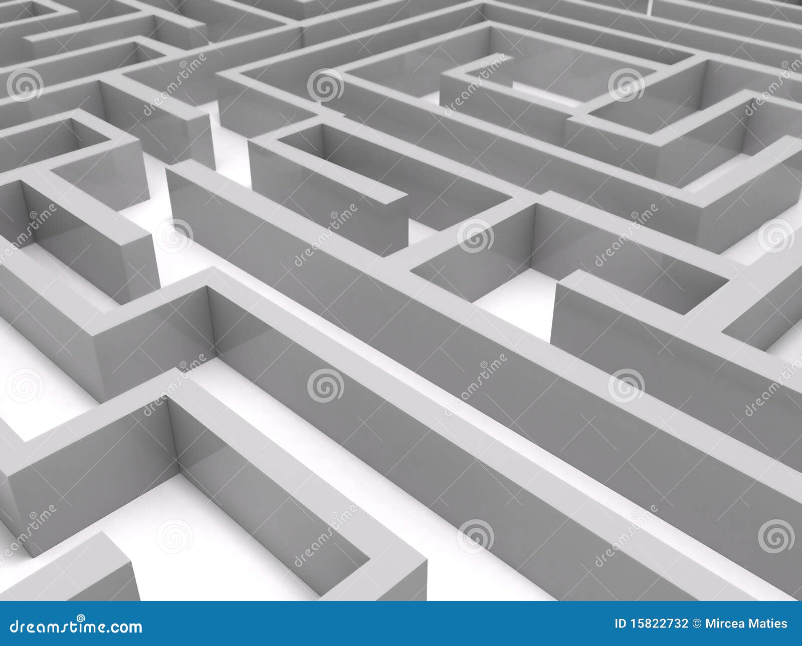 Laberinto 3D stock de ilustración. Ilustración de escapar - 15822732