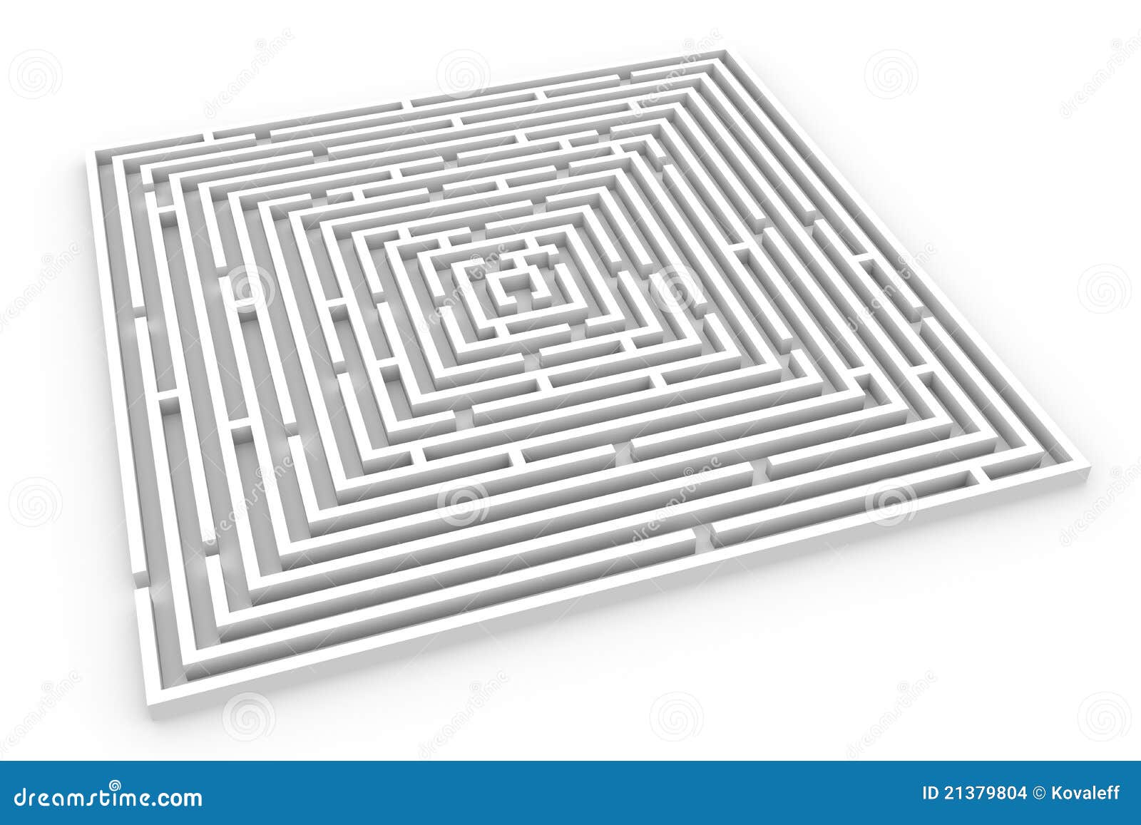 Laberinto 3D stock de ilustración. Ilustración de estrategia - 21379804