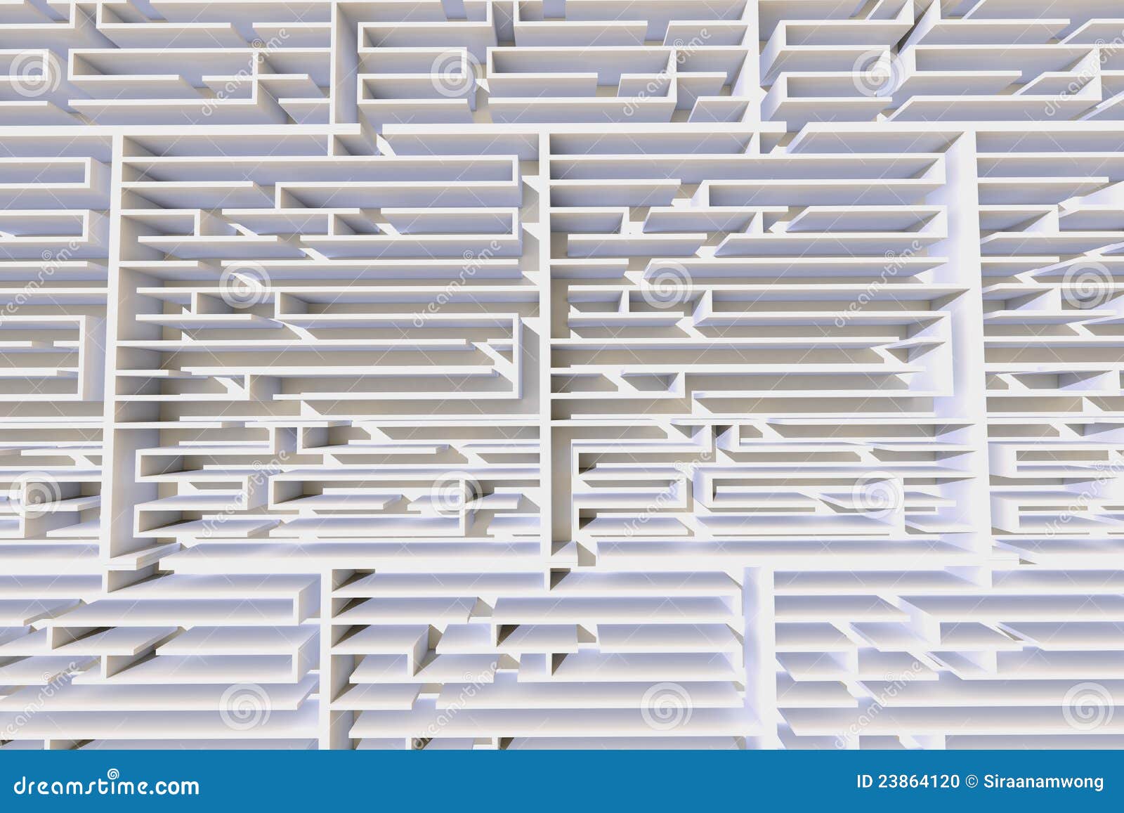 Laberinto 3d stock de ilustración. Ilustración de juego - 23864120