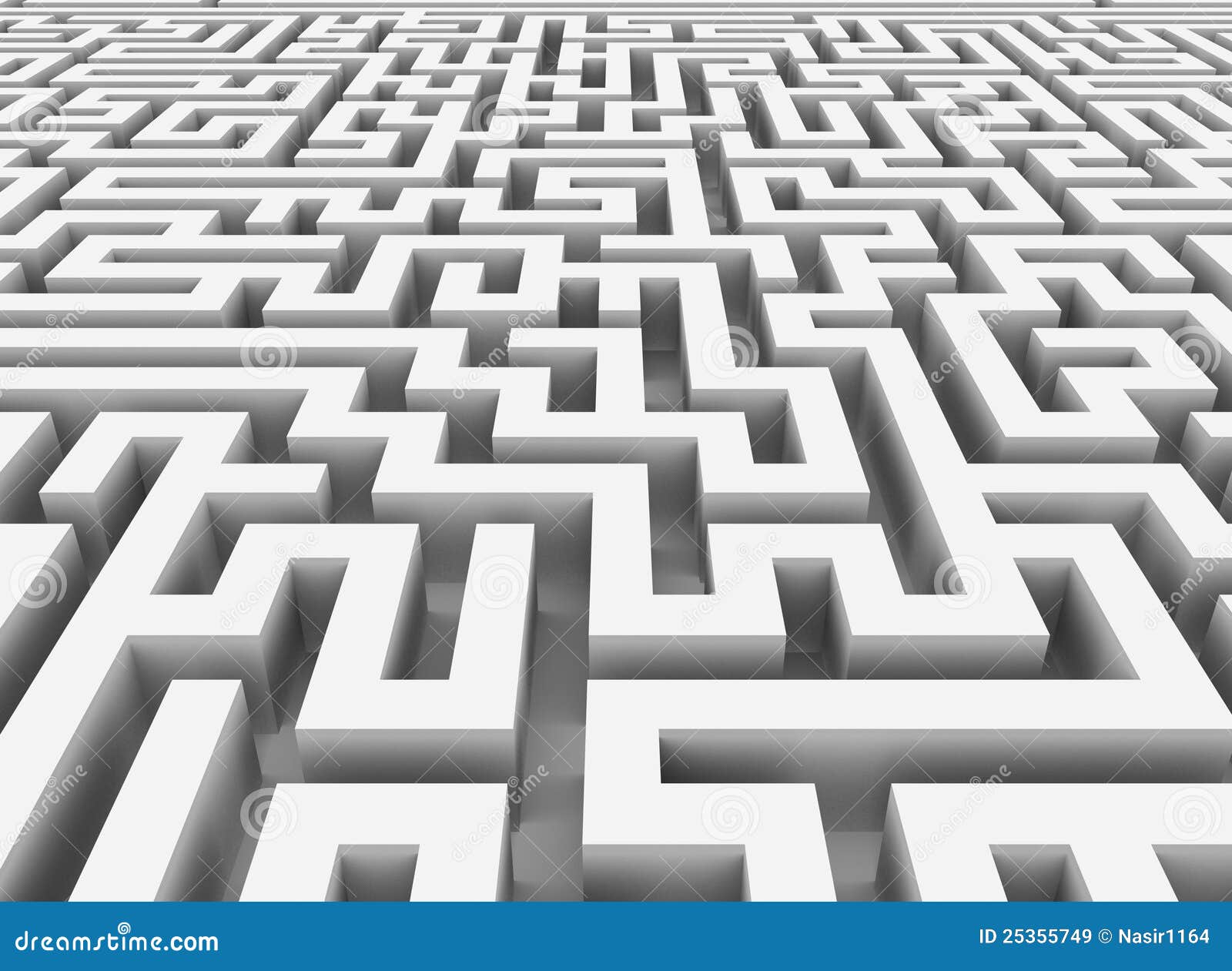 Laberinto 3d stock de ilustración. Ilustración de complejo - 25355749