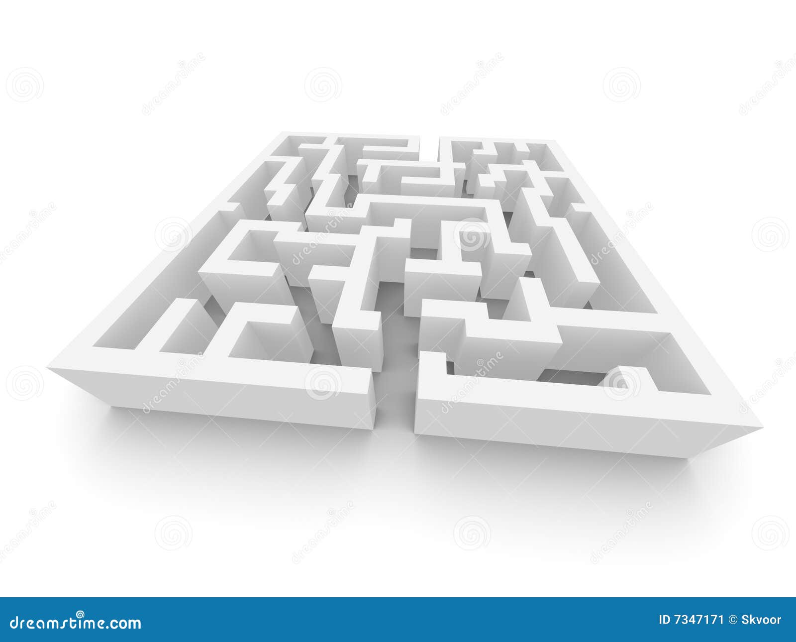 Laberinto 3d stock de ilustración. Ilustración de laberinto - 7347171